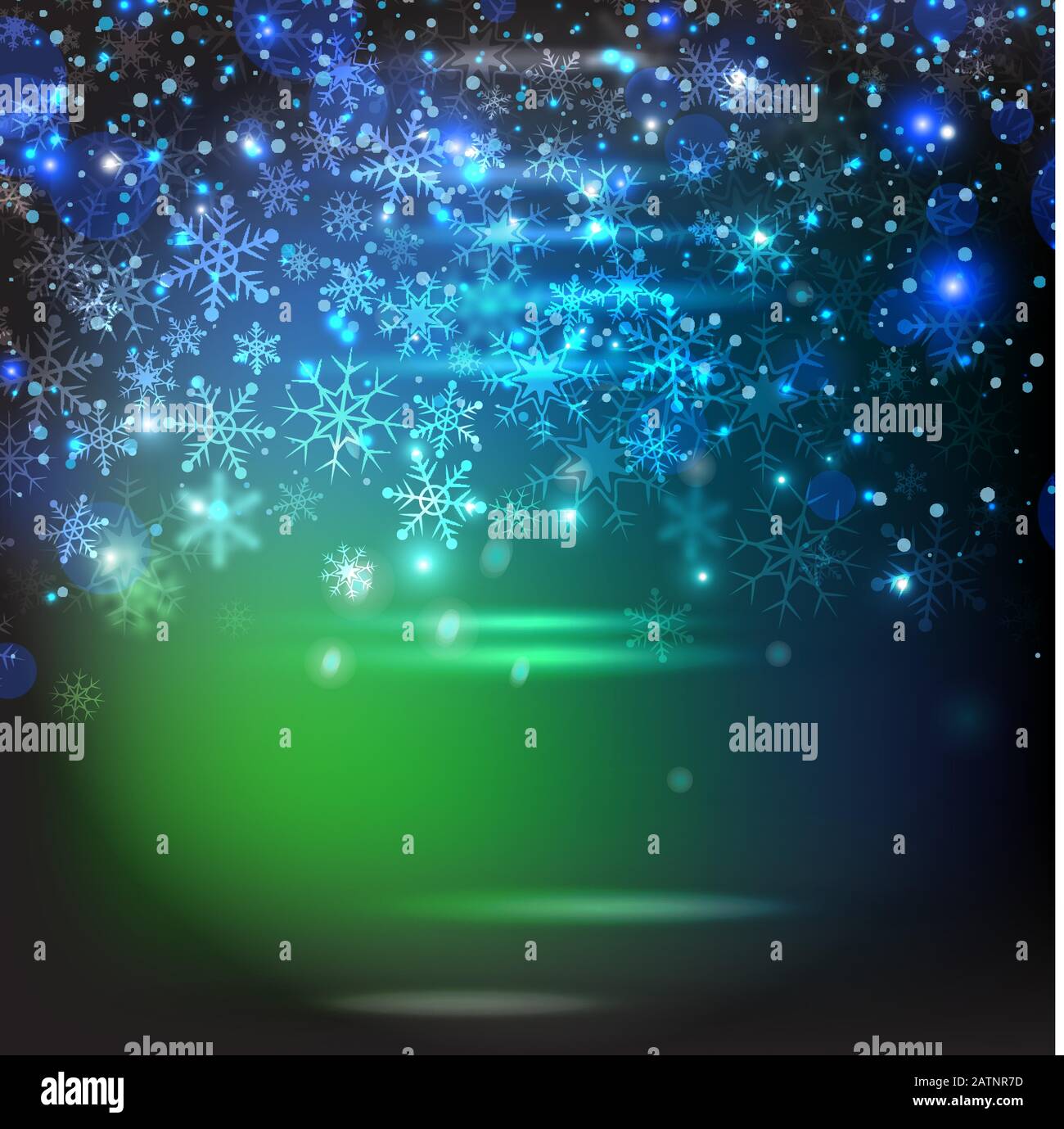 abstract Christmas background with snowflakes. vector illustration ...