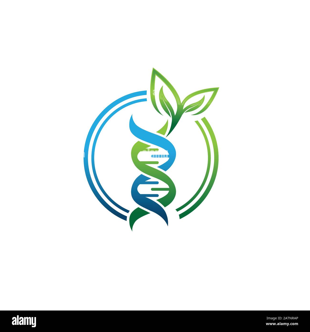Vector illustration of a Double Helix DNA Strand Stock Vector Image ...
