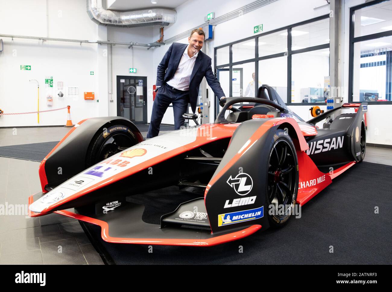 Hamburg, Germany. 04th Feb, 2020. Jan Toschka, filling station manager ...