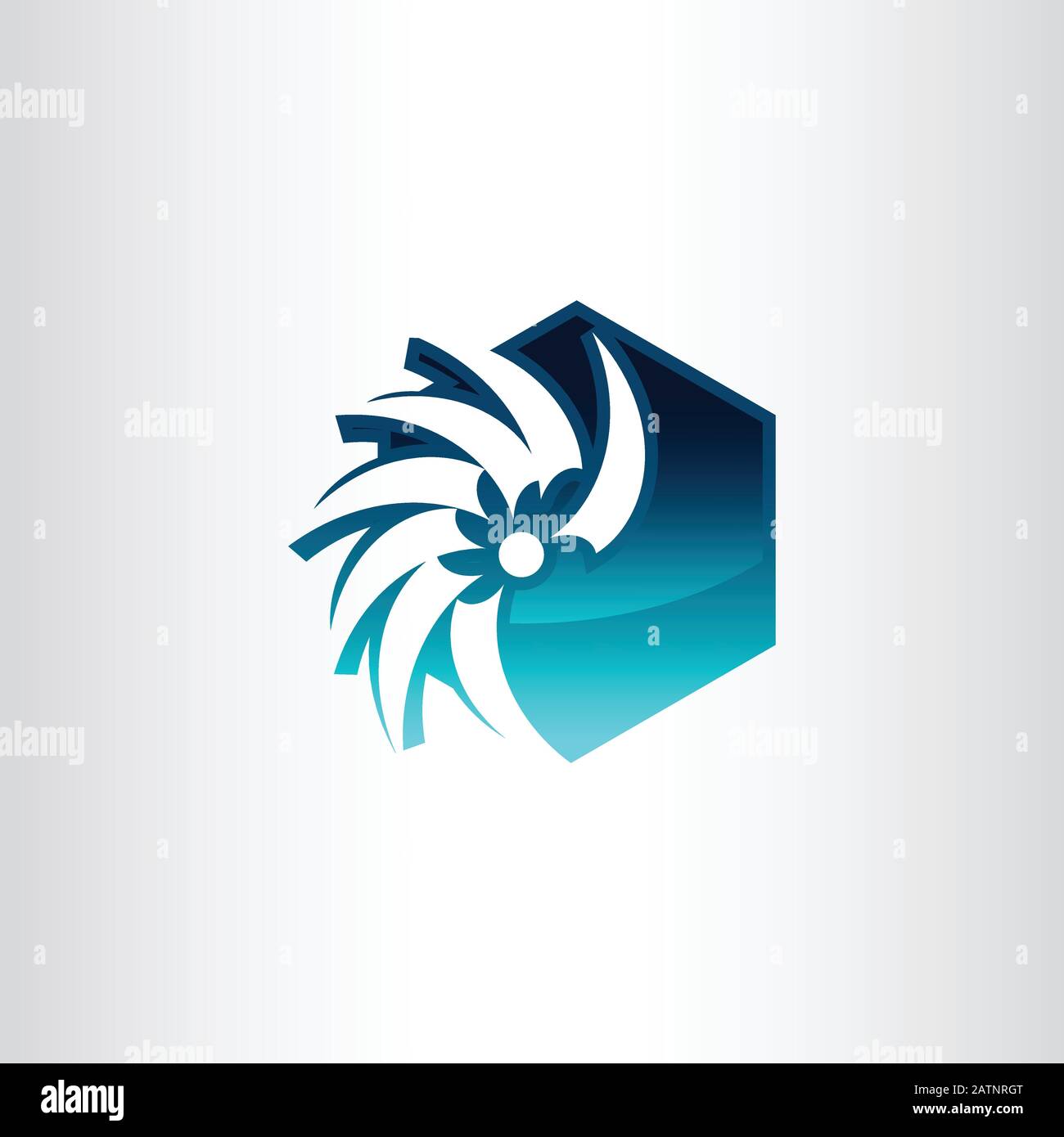 Hexagon logo vector vectors hi-res stock photography and images - Alamy