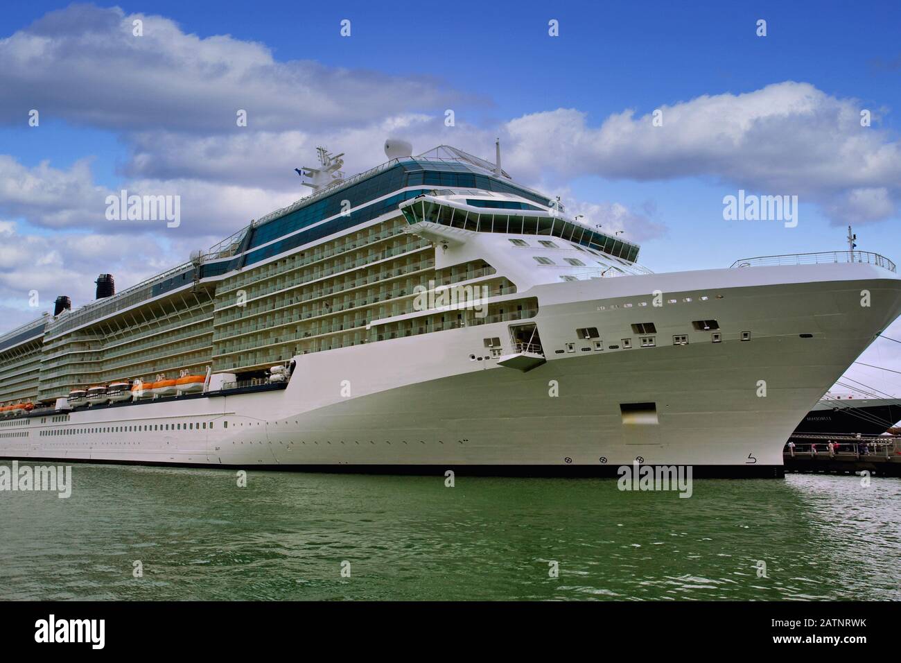 Large Cruise Ship on Nice Day Stock Photo - Alamy