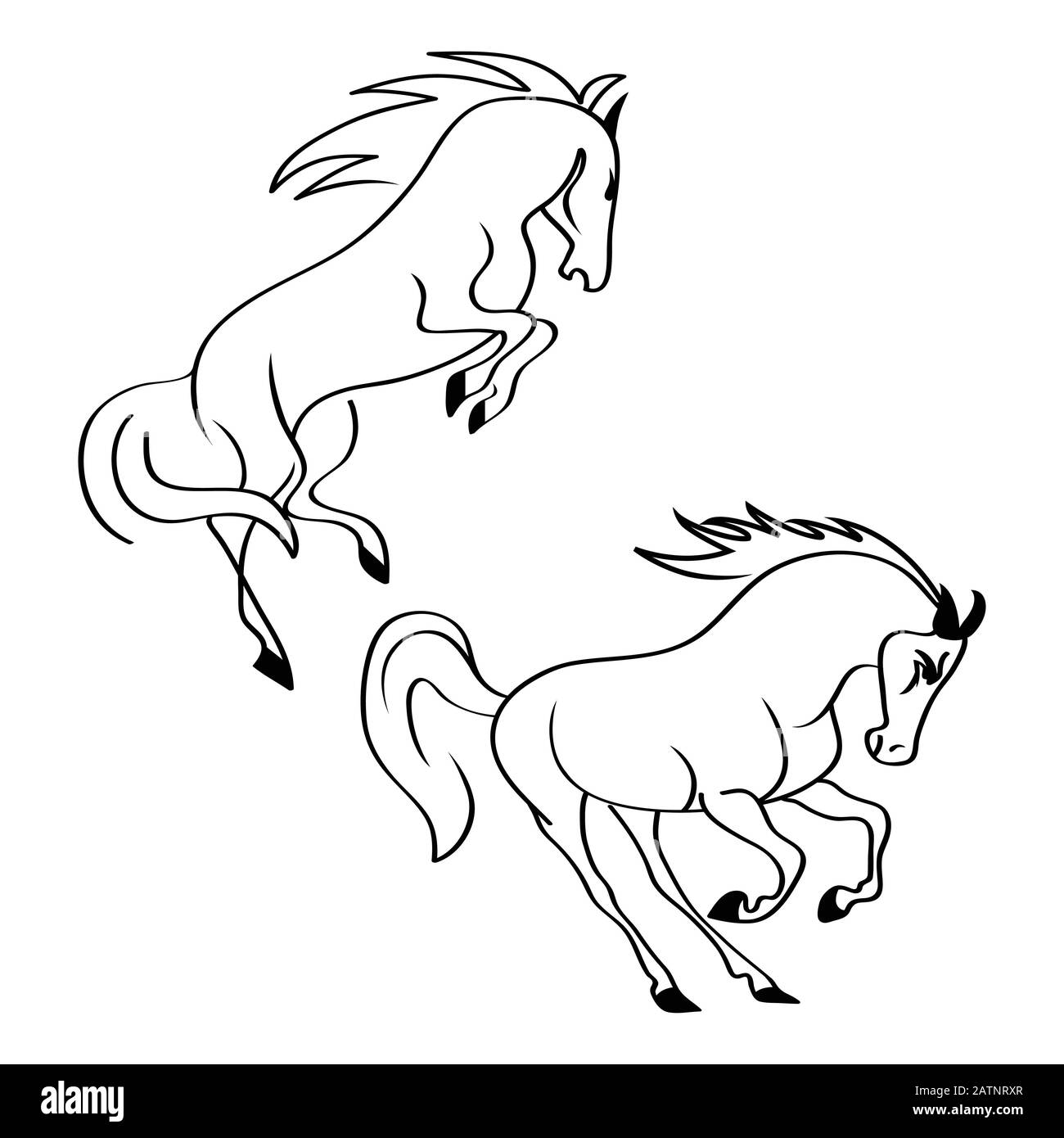 horse standing on three paws Icon Vector, horse standing on three paws ...