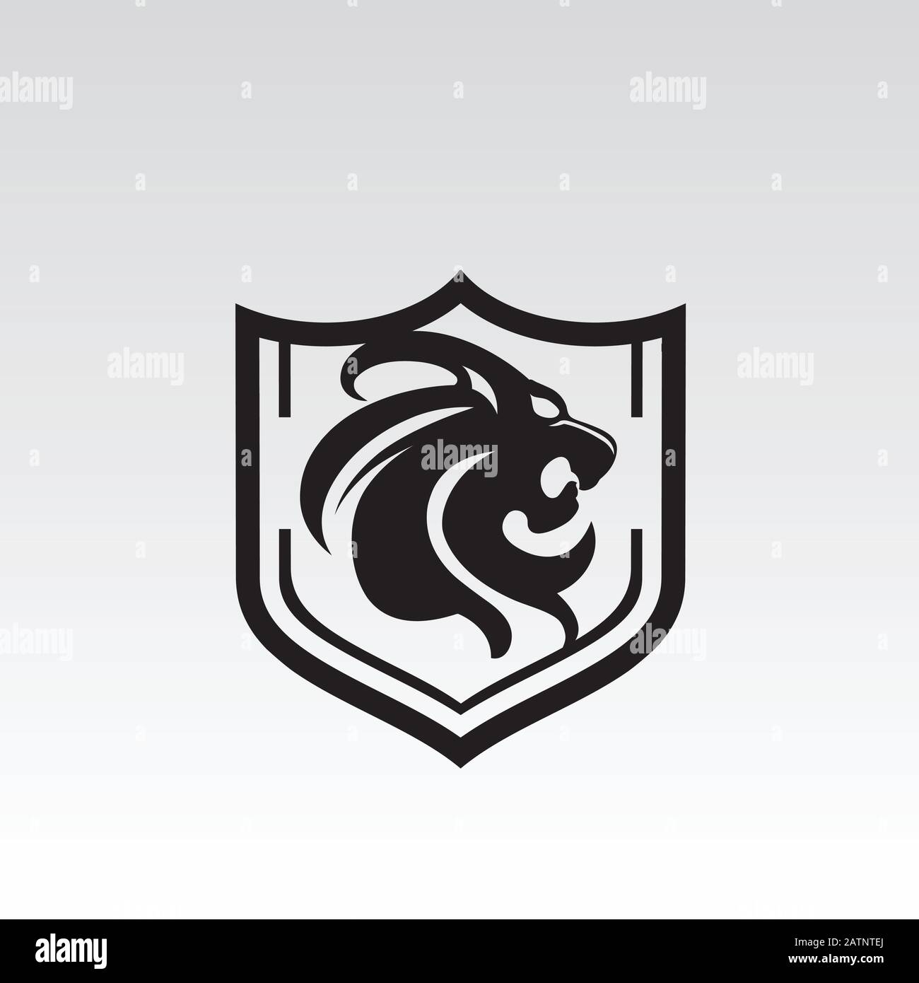 Wild lion head graphic illustration. Design element.Eps 10 Stock Vector ...