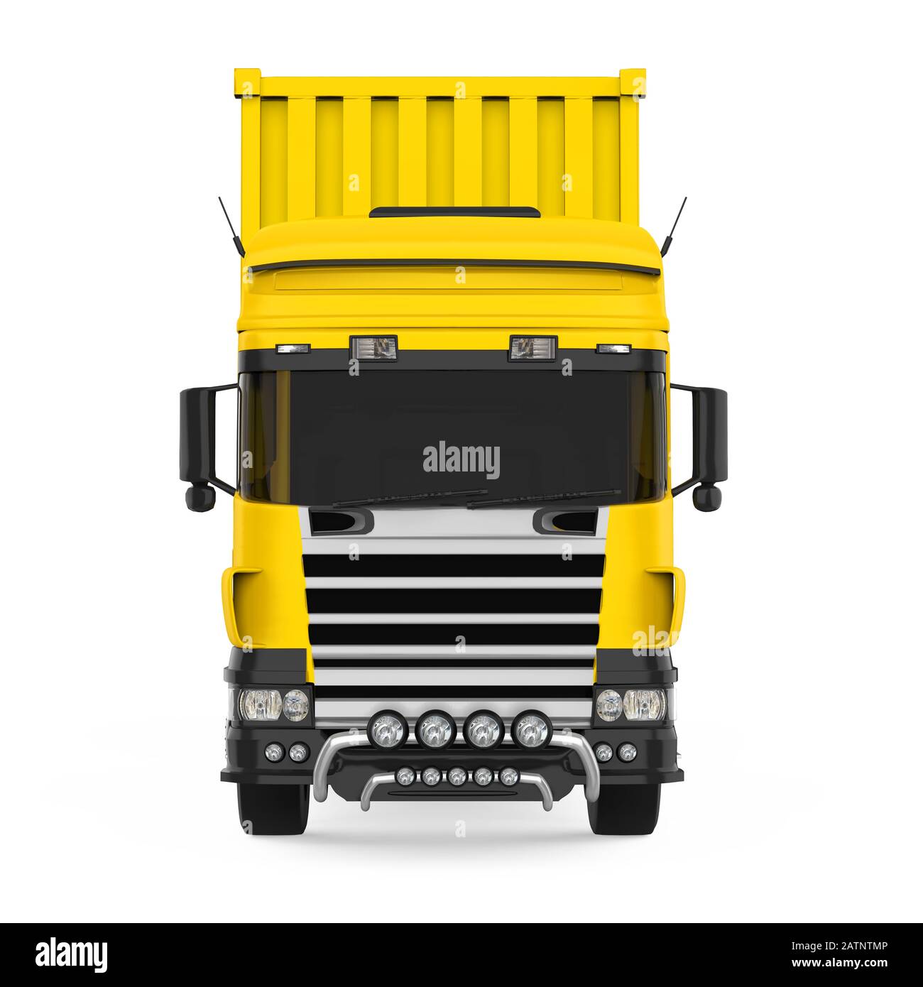 Container Truck Isolated Stock Photo - Alamy