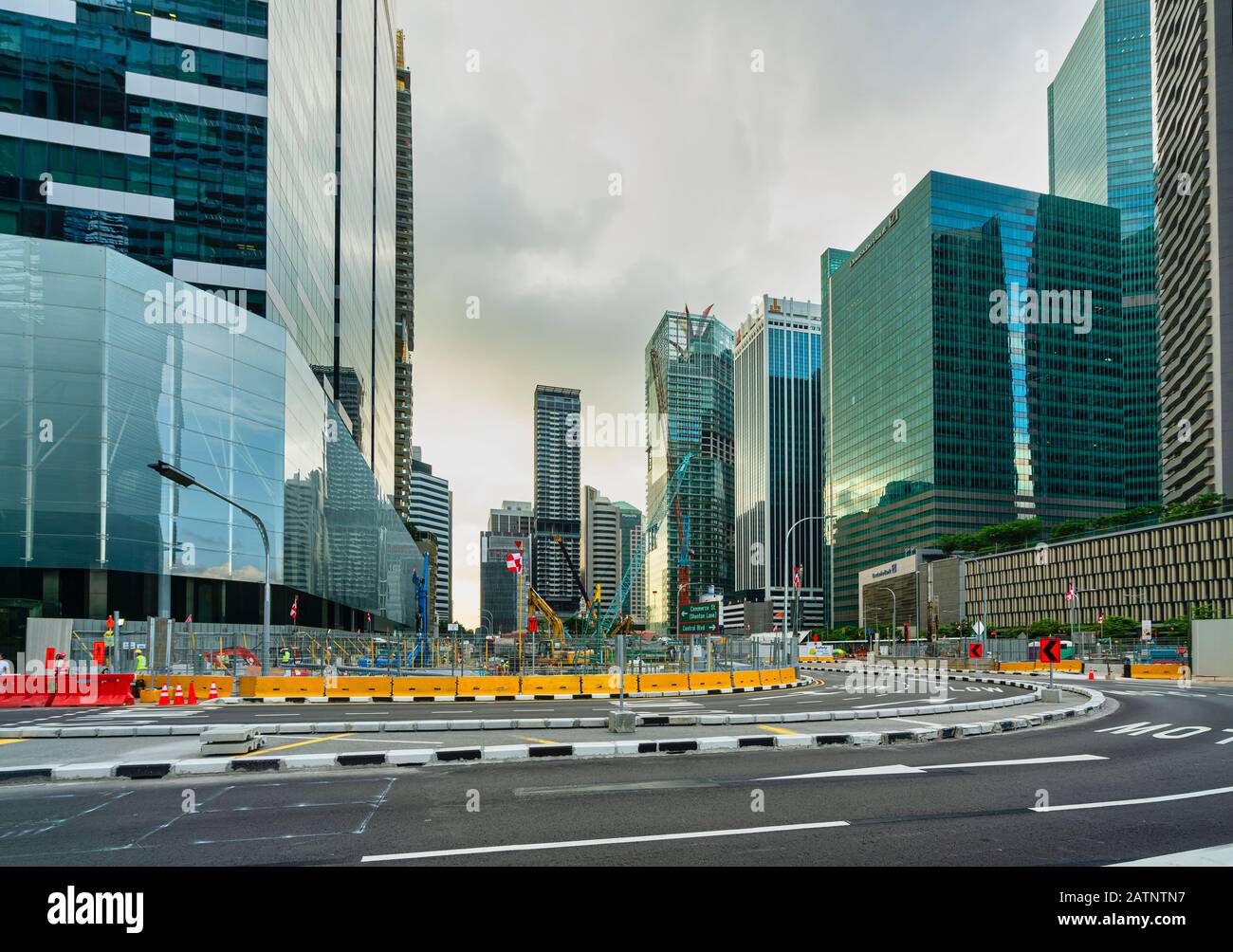 Singapore straits aerial hi-res stock photography and images - Alamy