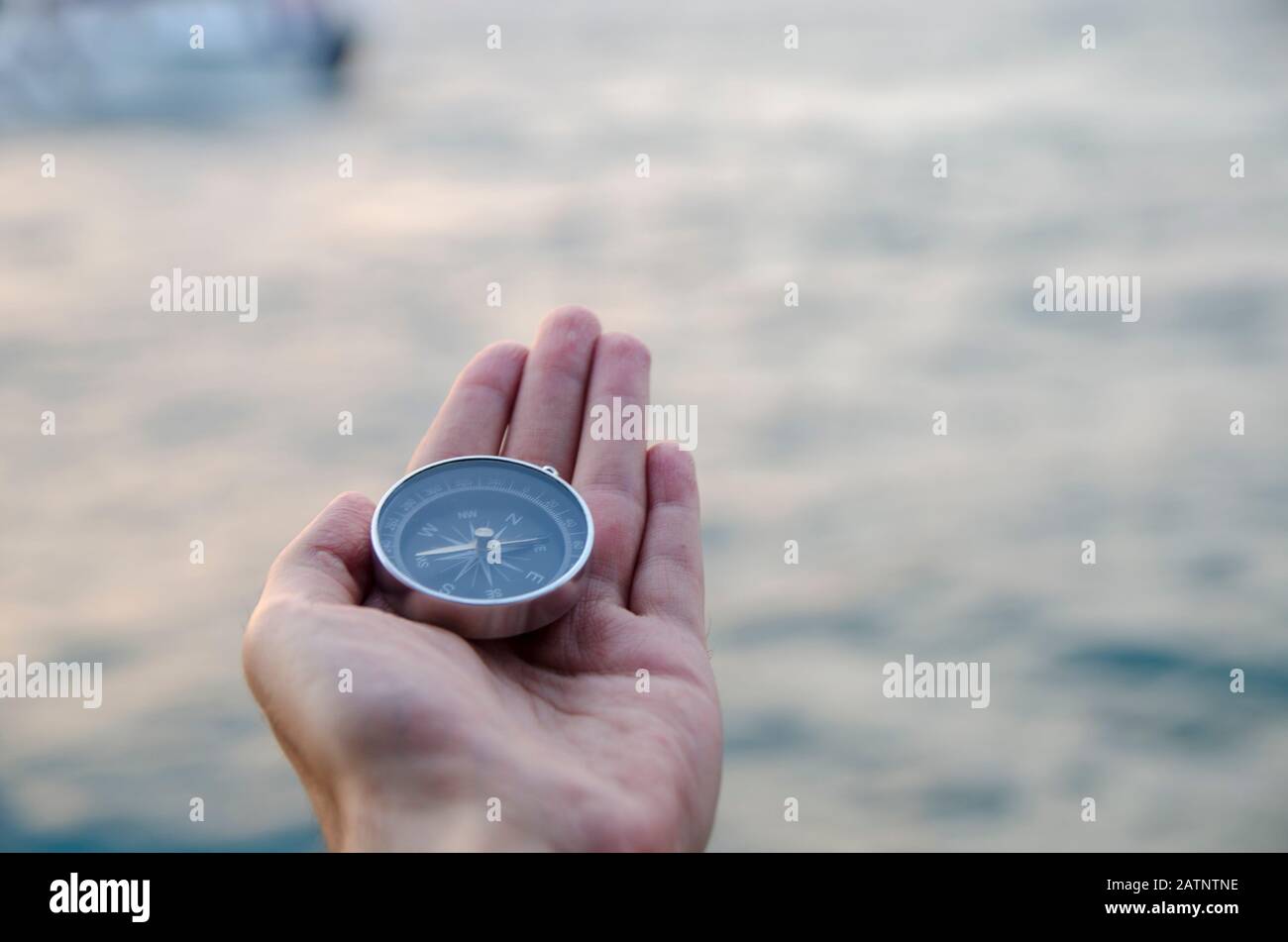 Metal Compass Natural Stock Photo - Alamy