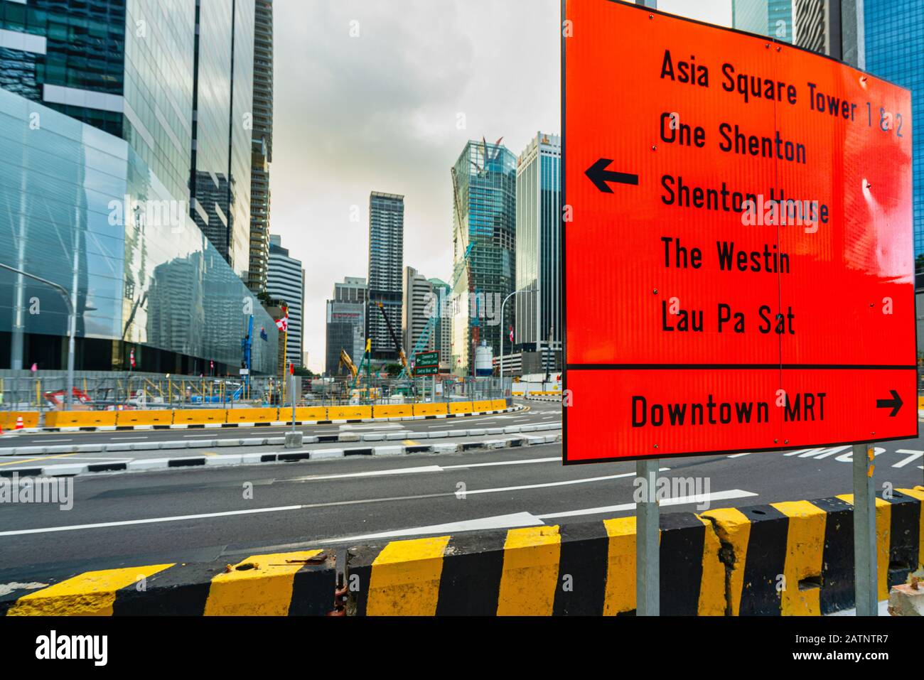 Singapore straits aerial hi-res stock photography and images - Alamy