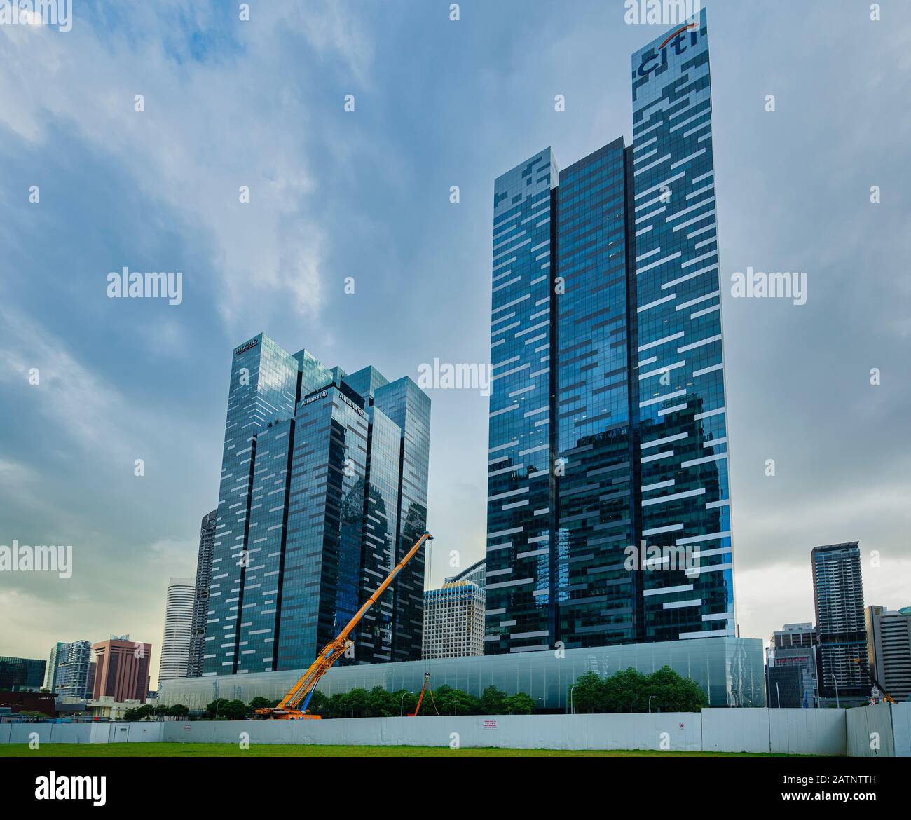 Aerial view of singapore strait hi-res stock photography and images - Alamy