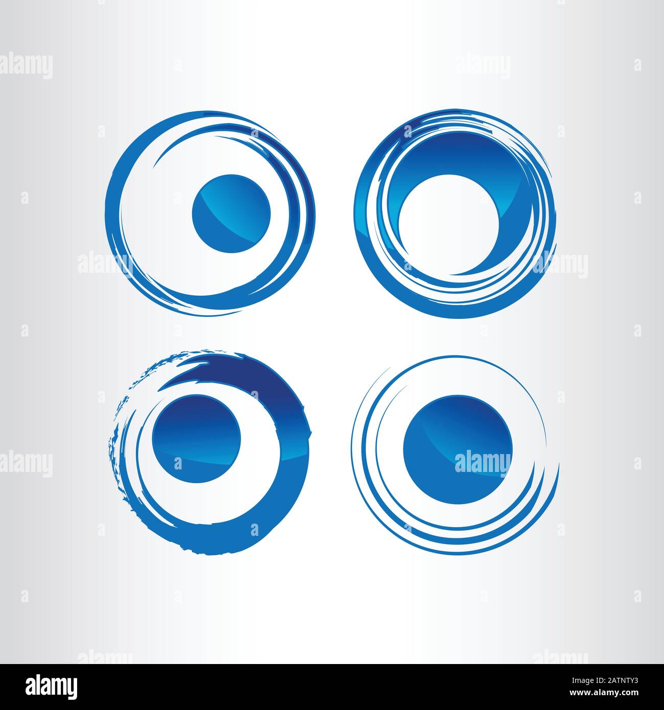 Abstract circle logo template. Round ring circle and infinity loop ...