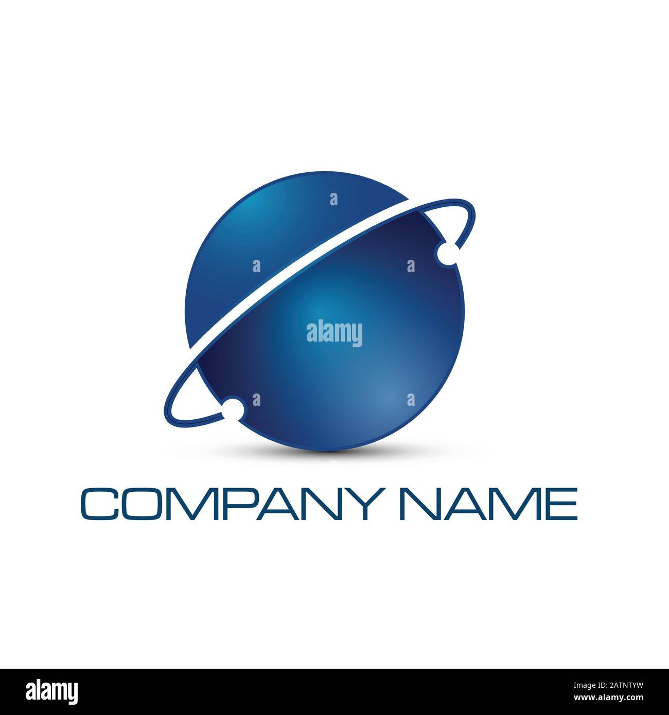 Abstract circle logo template. Round ring circle and infinity loop ...