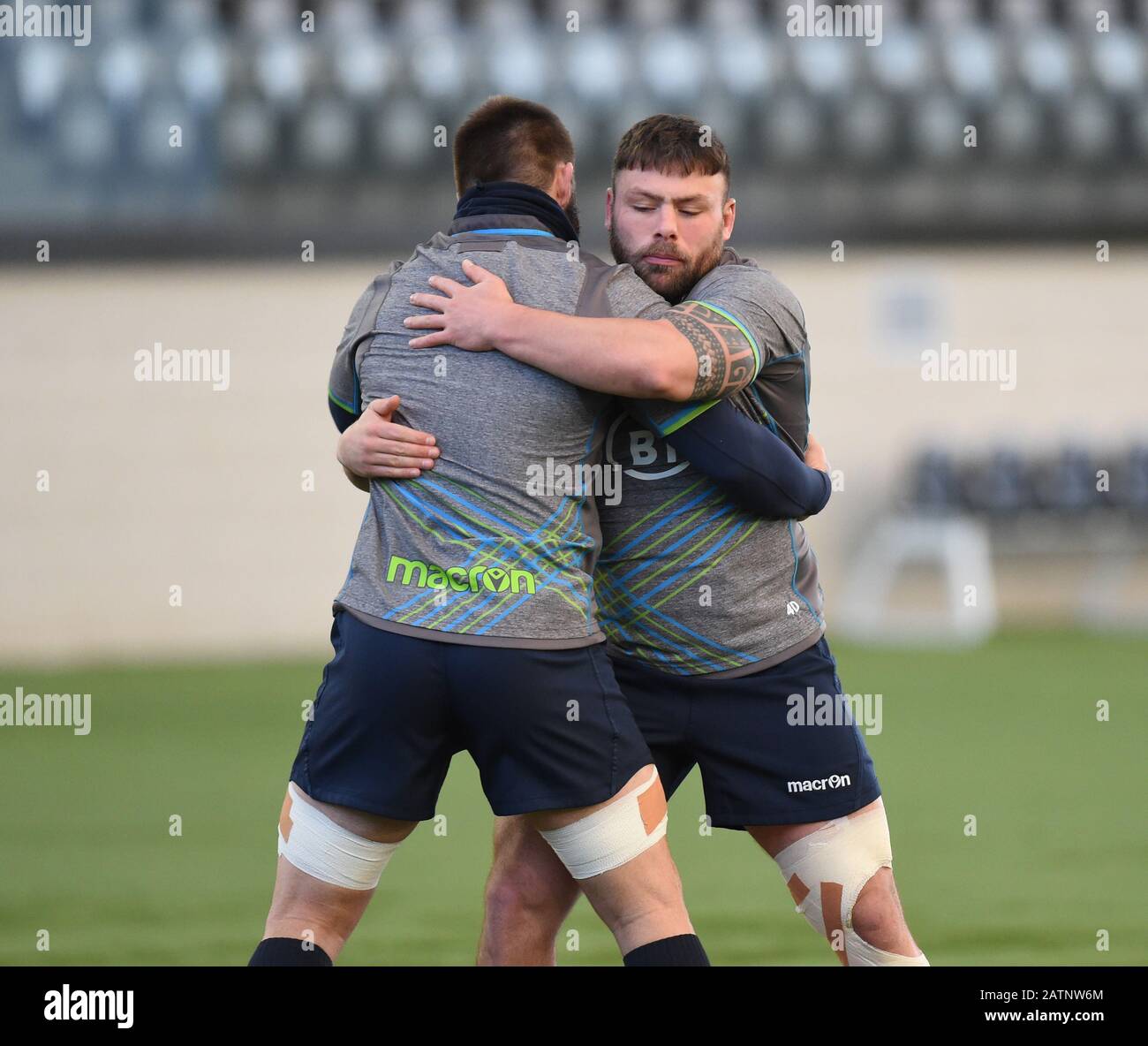 Scots rugby training session rory sutherland edinburgh hi-res stock ...