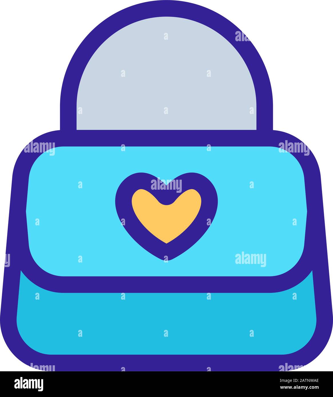 Women handbag icon vector. Isolated contour symbol illustration Stock ...