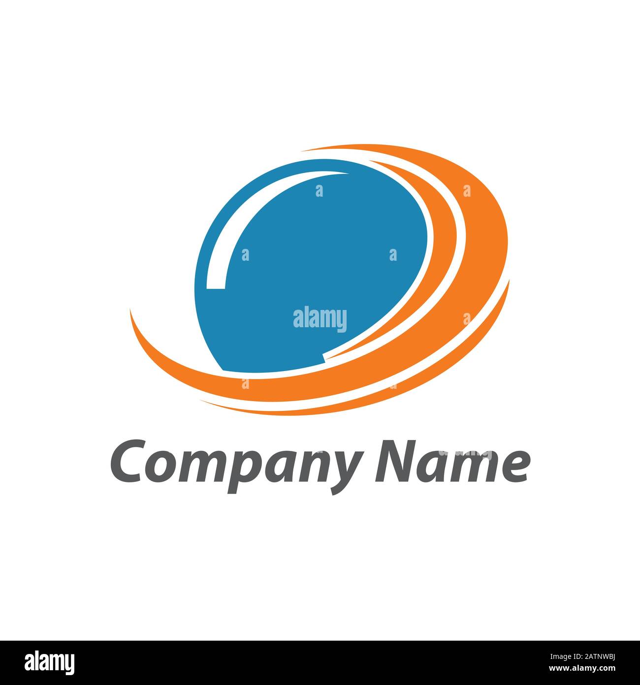 Abstract circle logo template. Round ring circle and infinity loop ...