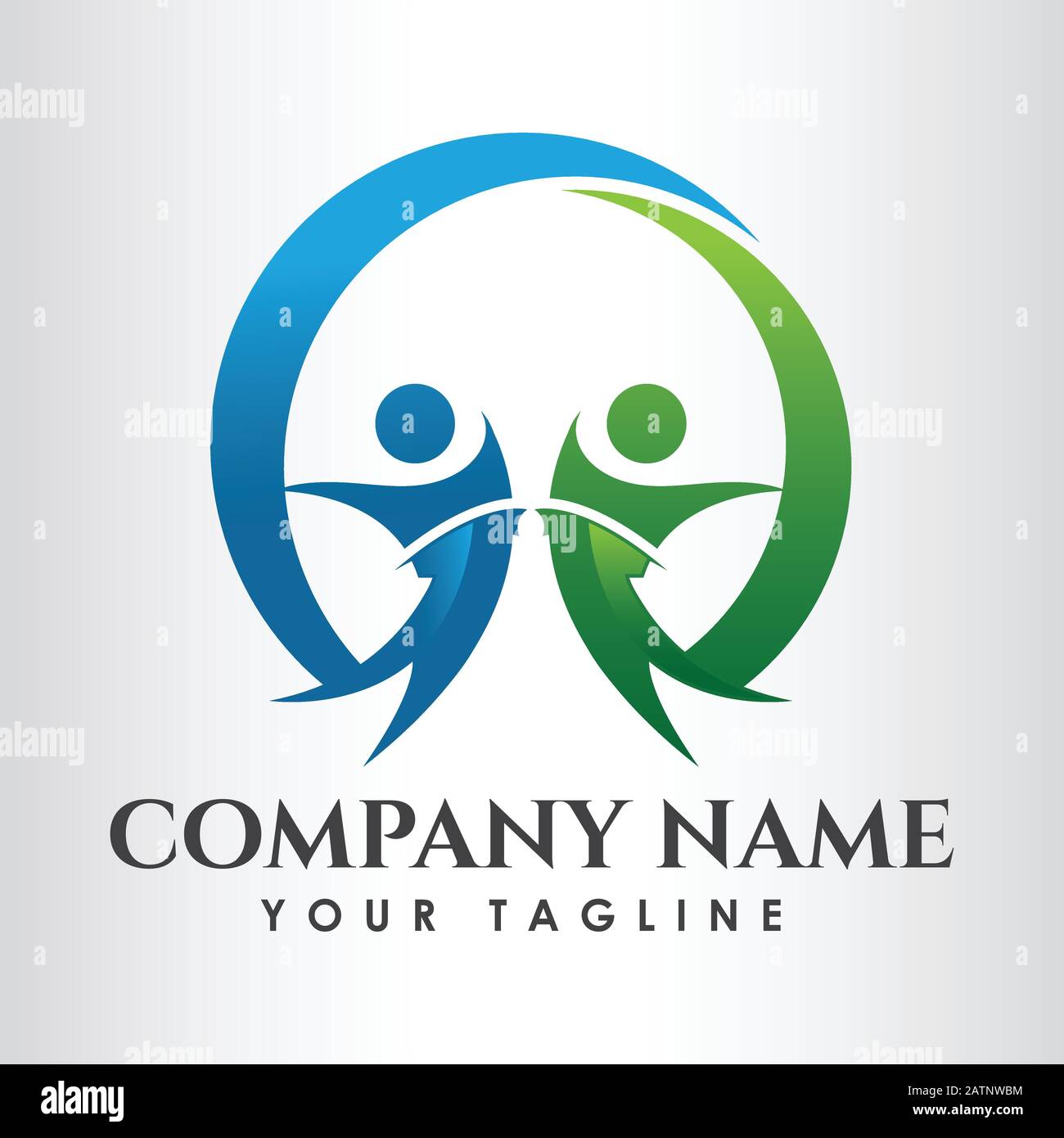 People in abstract and flat style for element design. Vector ...