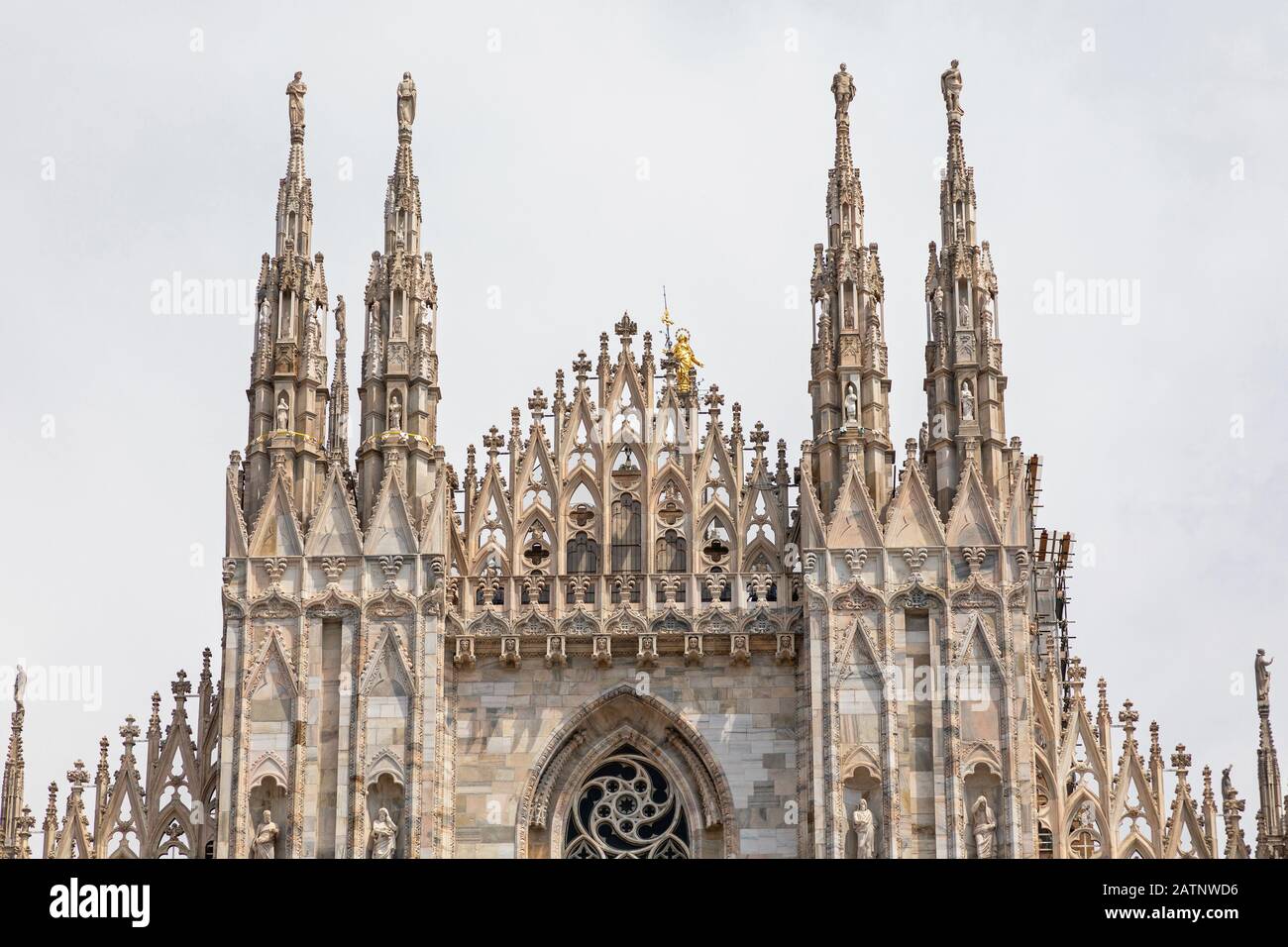 Front Facade of Duomo Cathedral in Milan Italy Stock Photo - Alamy