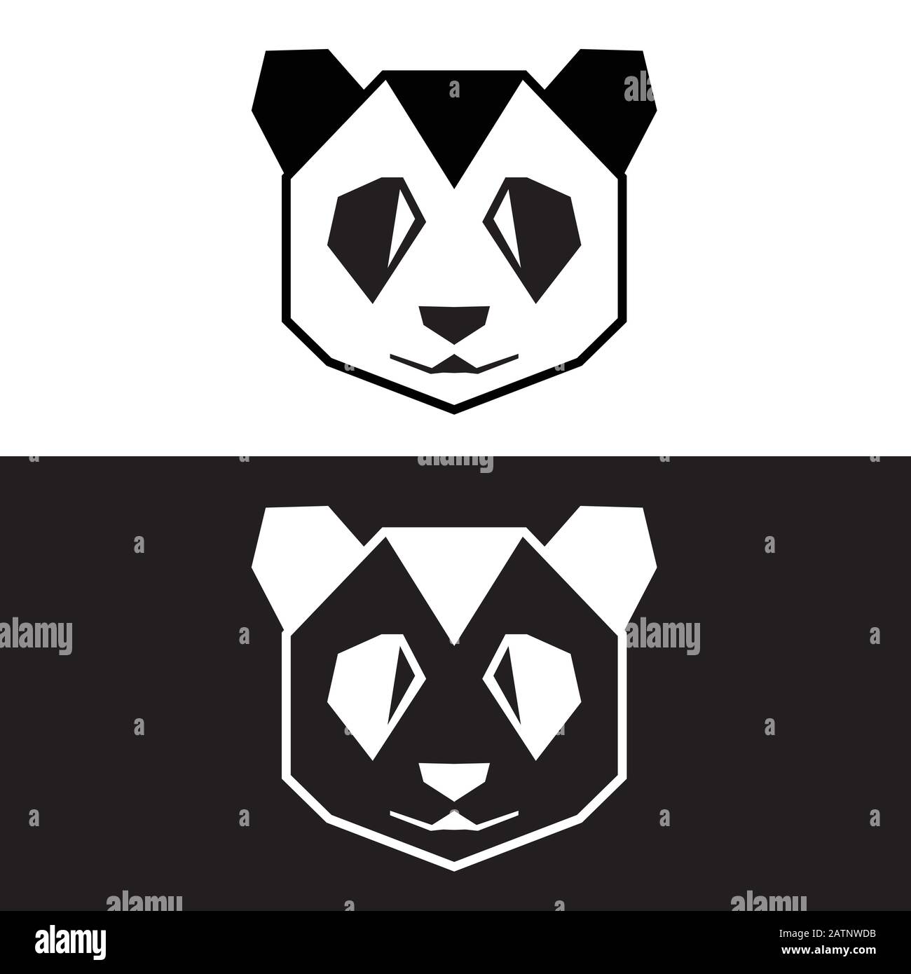 Panda Face Vector