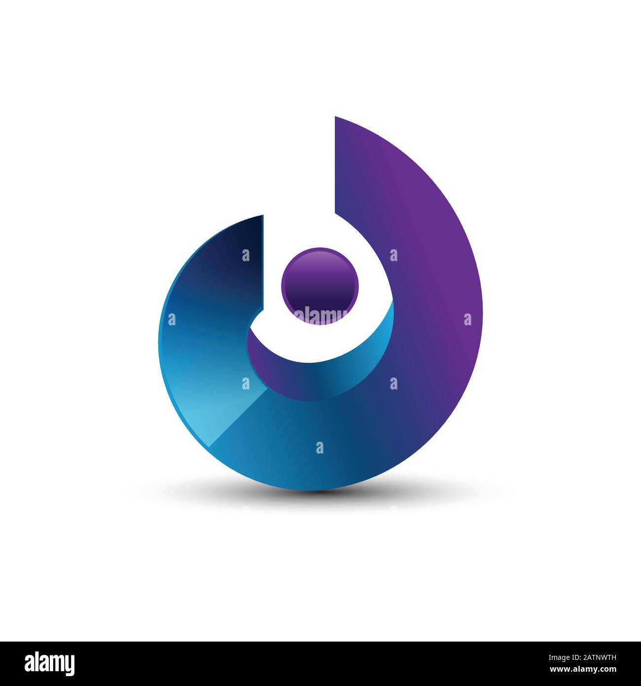 Abstract circle logo template. Round ring circle and infinity loop ...
