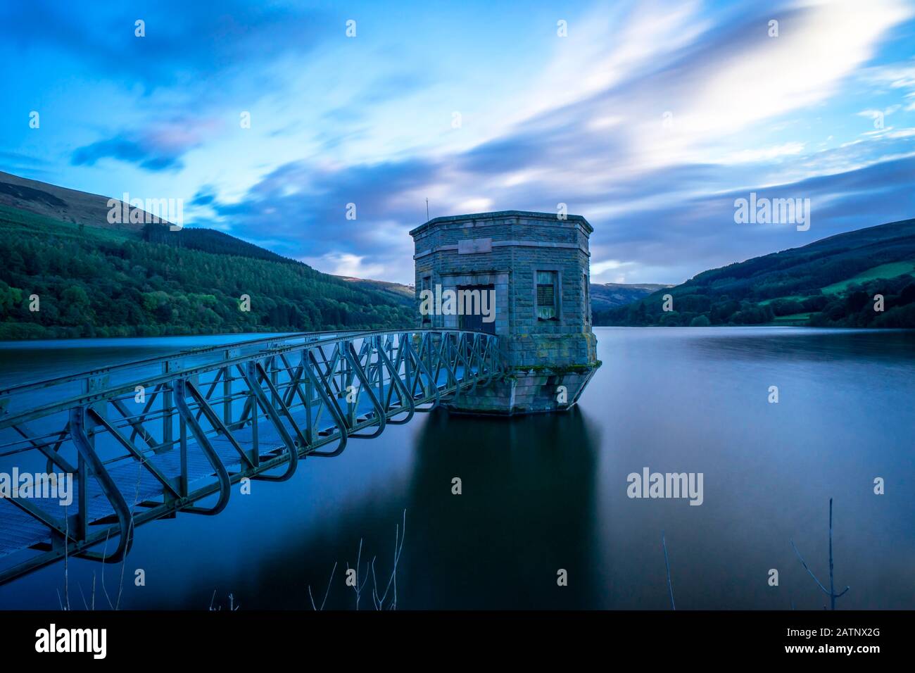 Talybont on usk Reservoir lake, Wales UK Stock Photo - Alamy