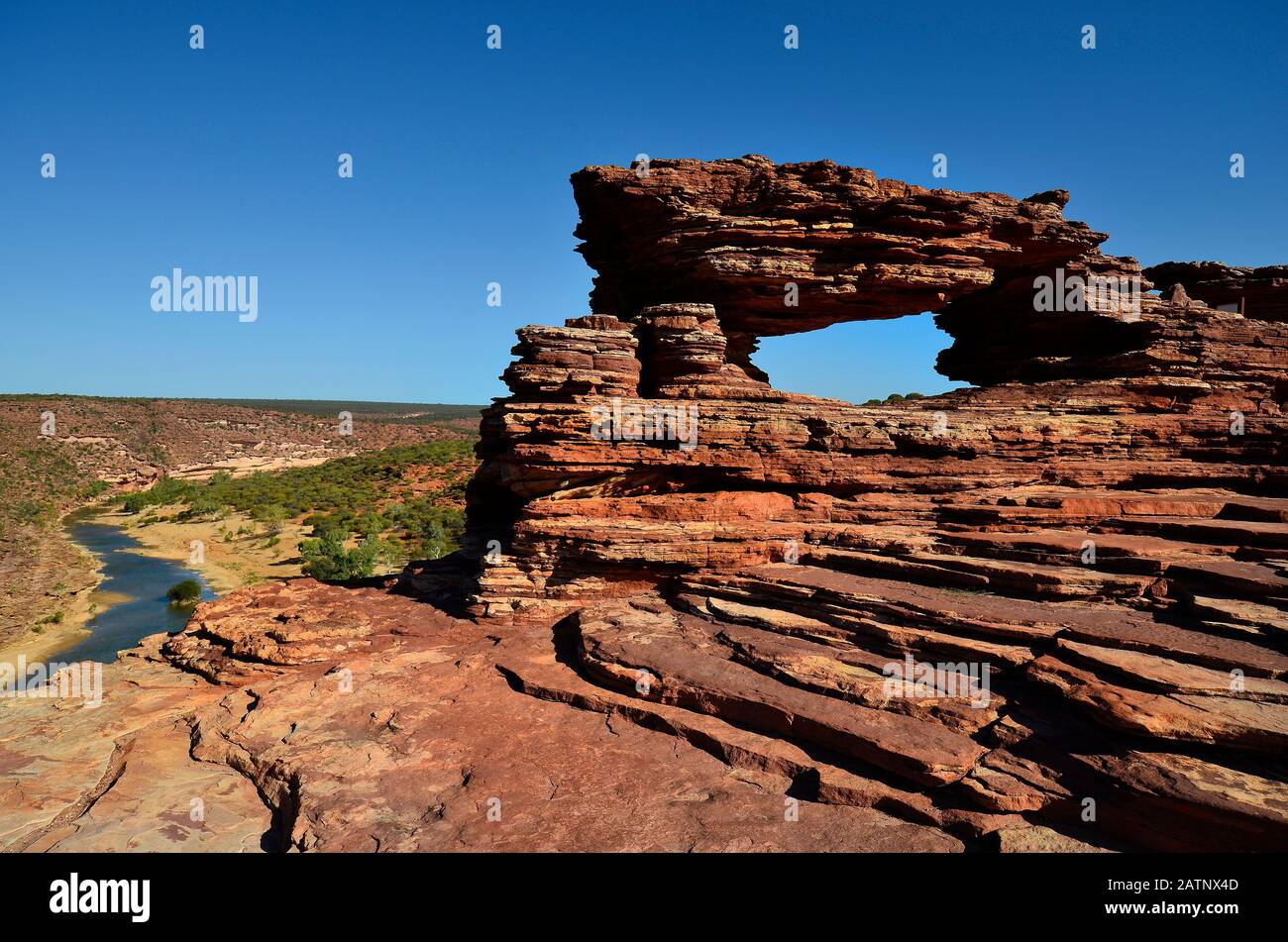Australia, Kalbarri National Park, natures window and murchison river ...