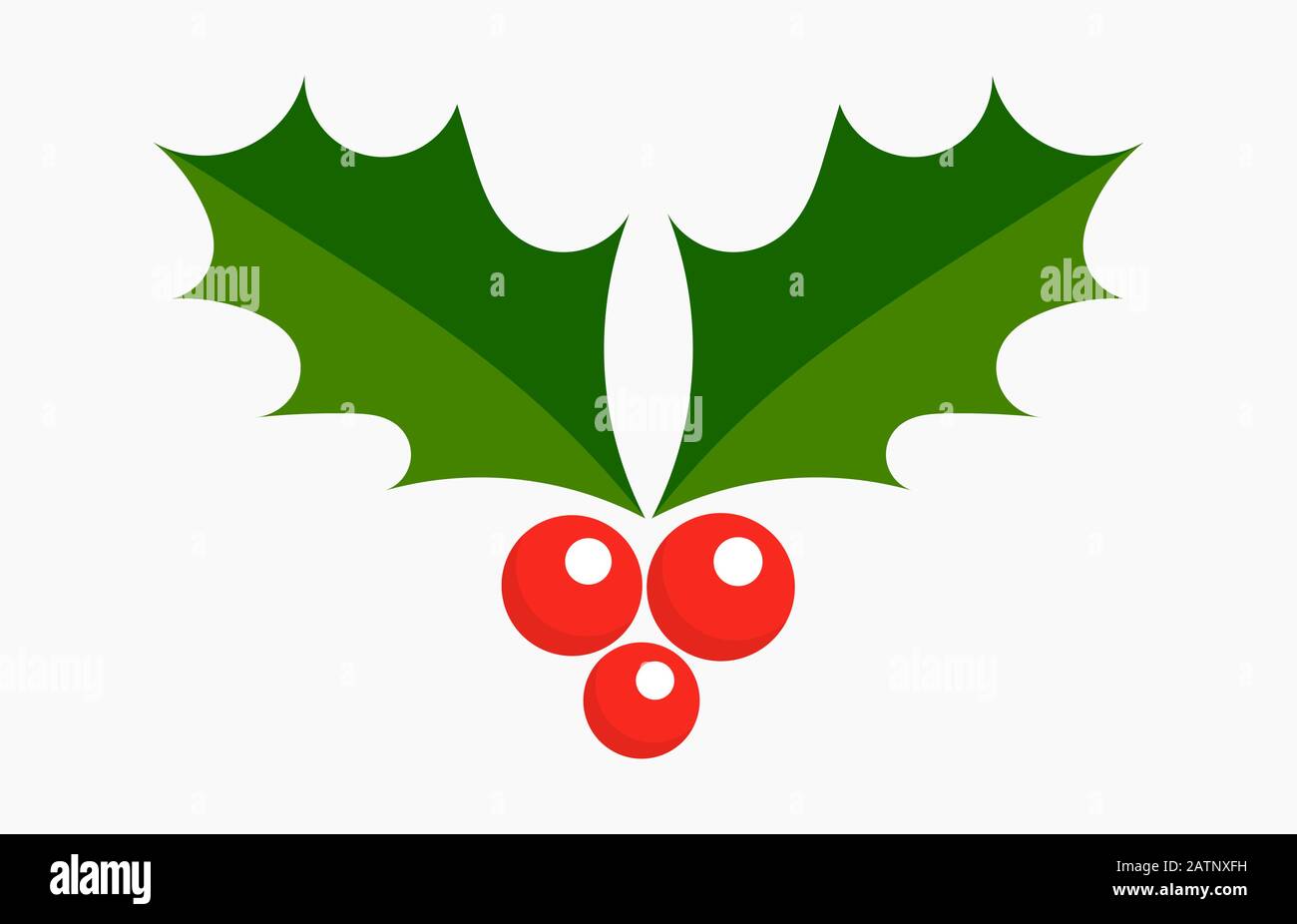 Christmas plant holly berries icon. Vector illustration Stock Vector ...