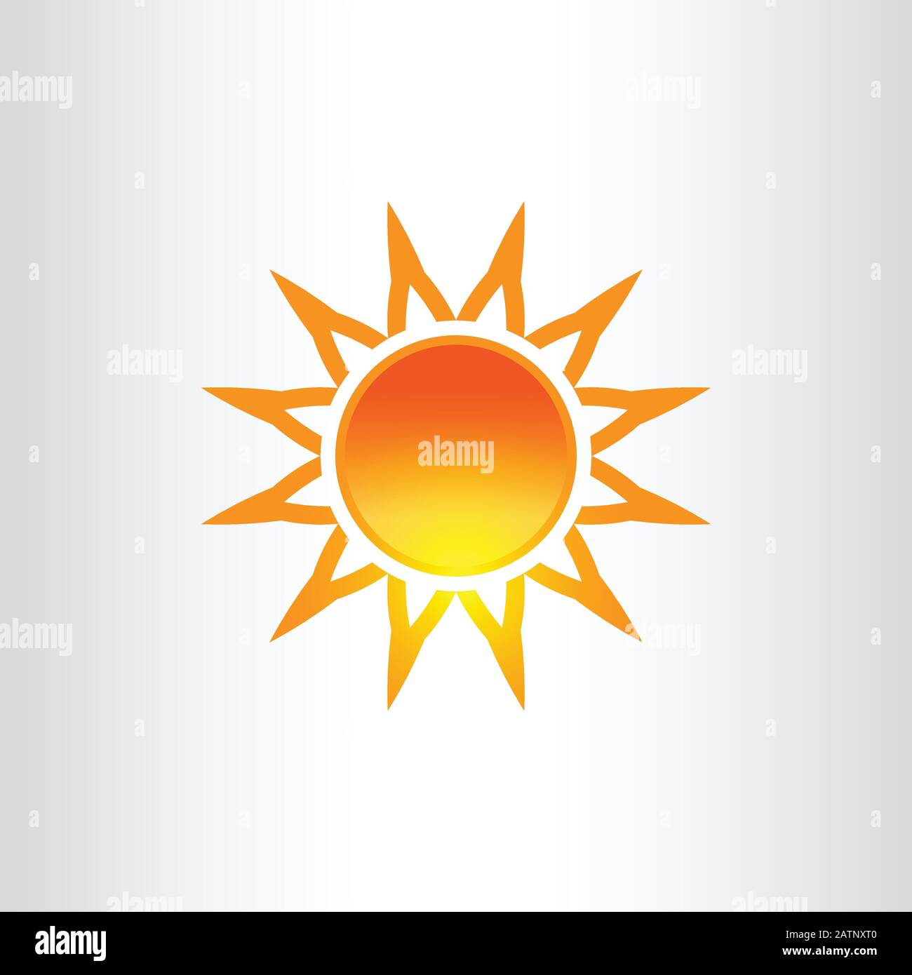 Sun Vector isolated summer icon design. Vector yellow sun symbol. Vector sun sun element. Sun ...