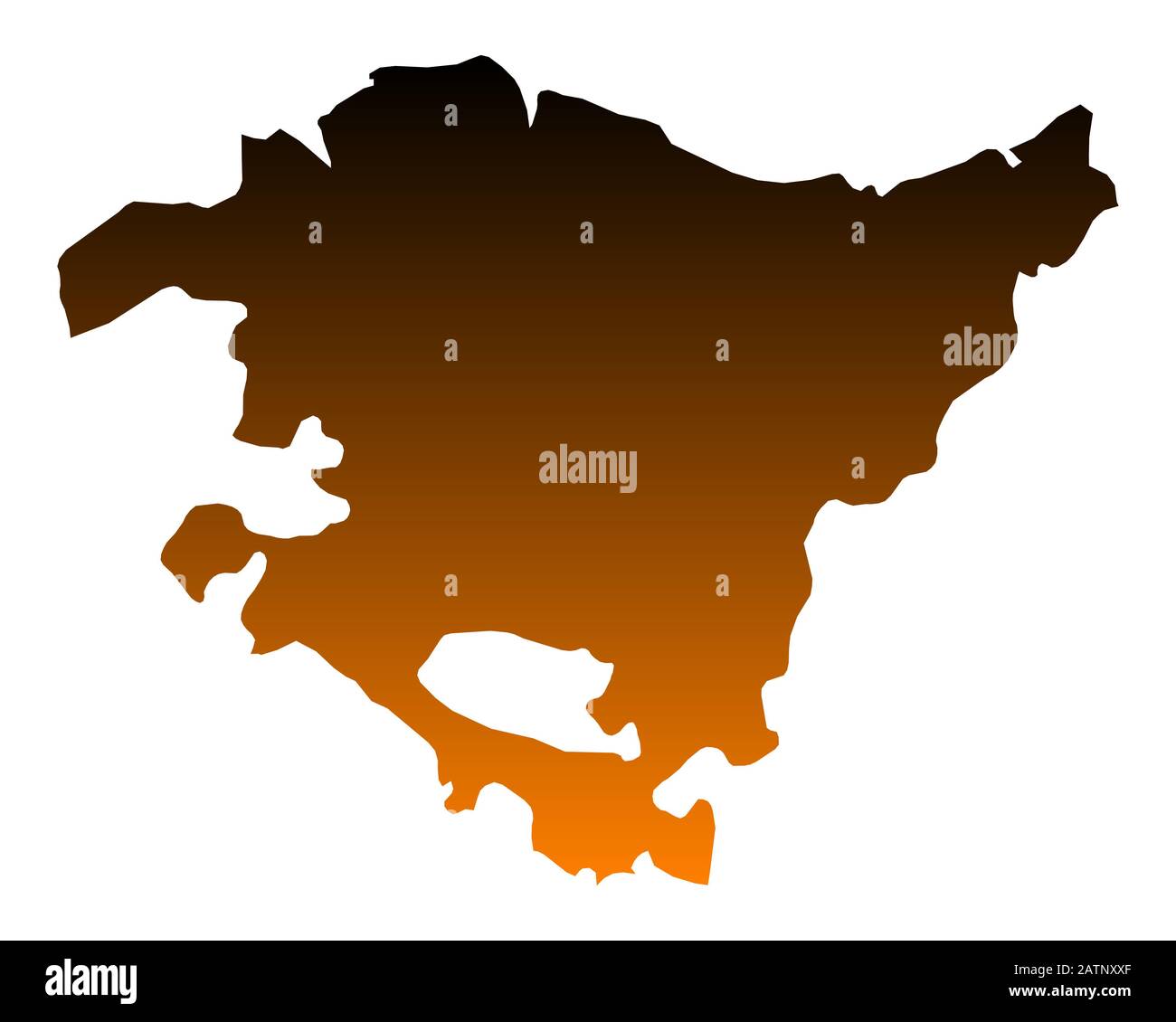 Map of Basque Country Stock Photo - Alamy