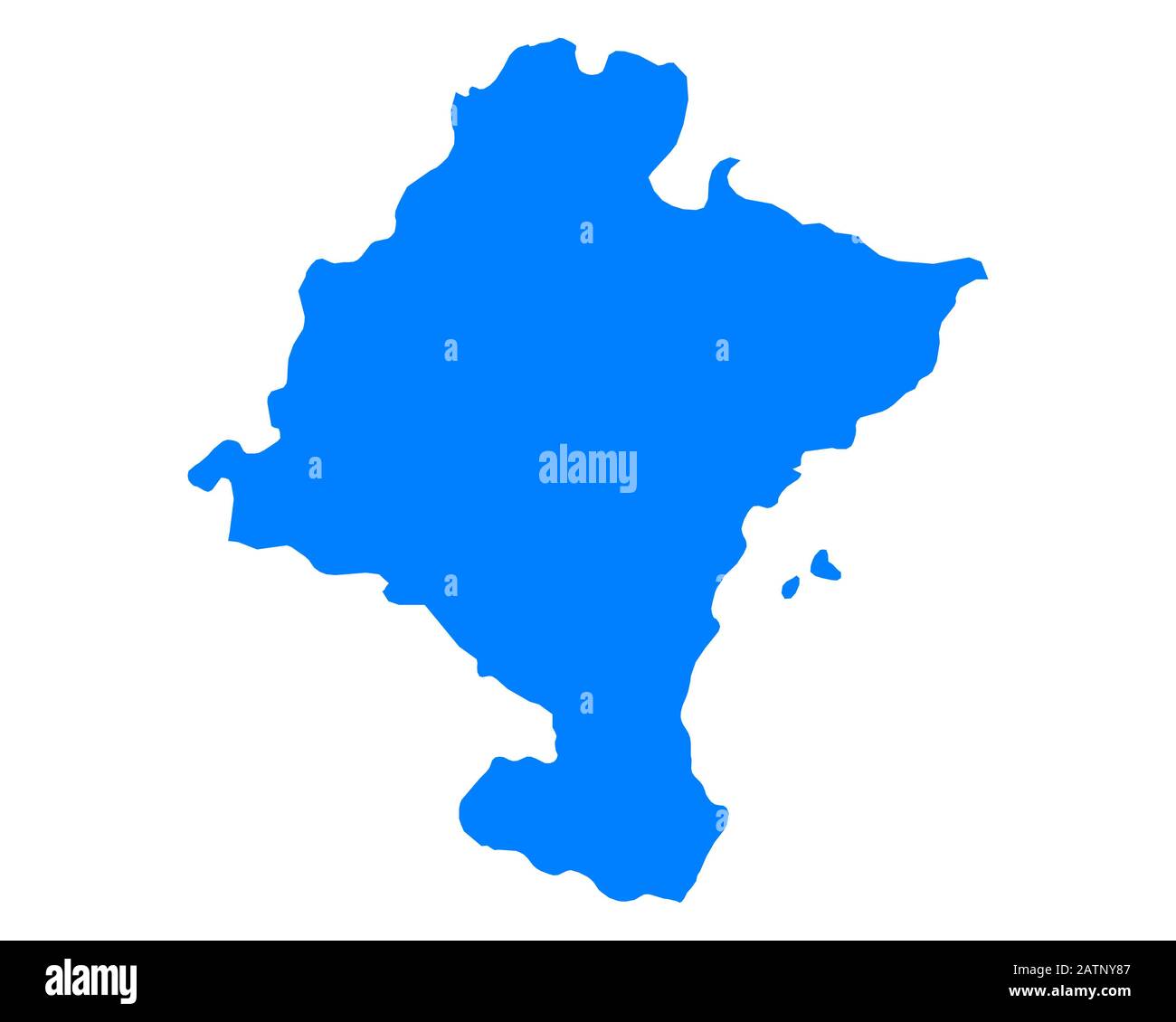 Map of Navarre Stock Photo - Alamy