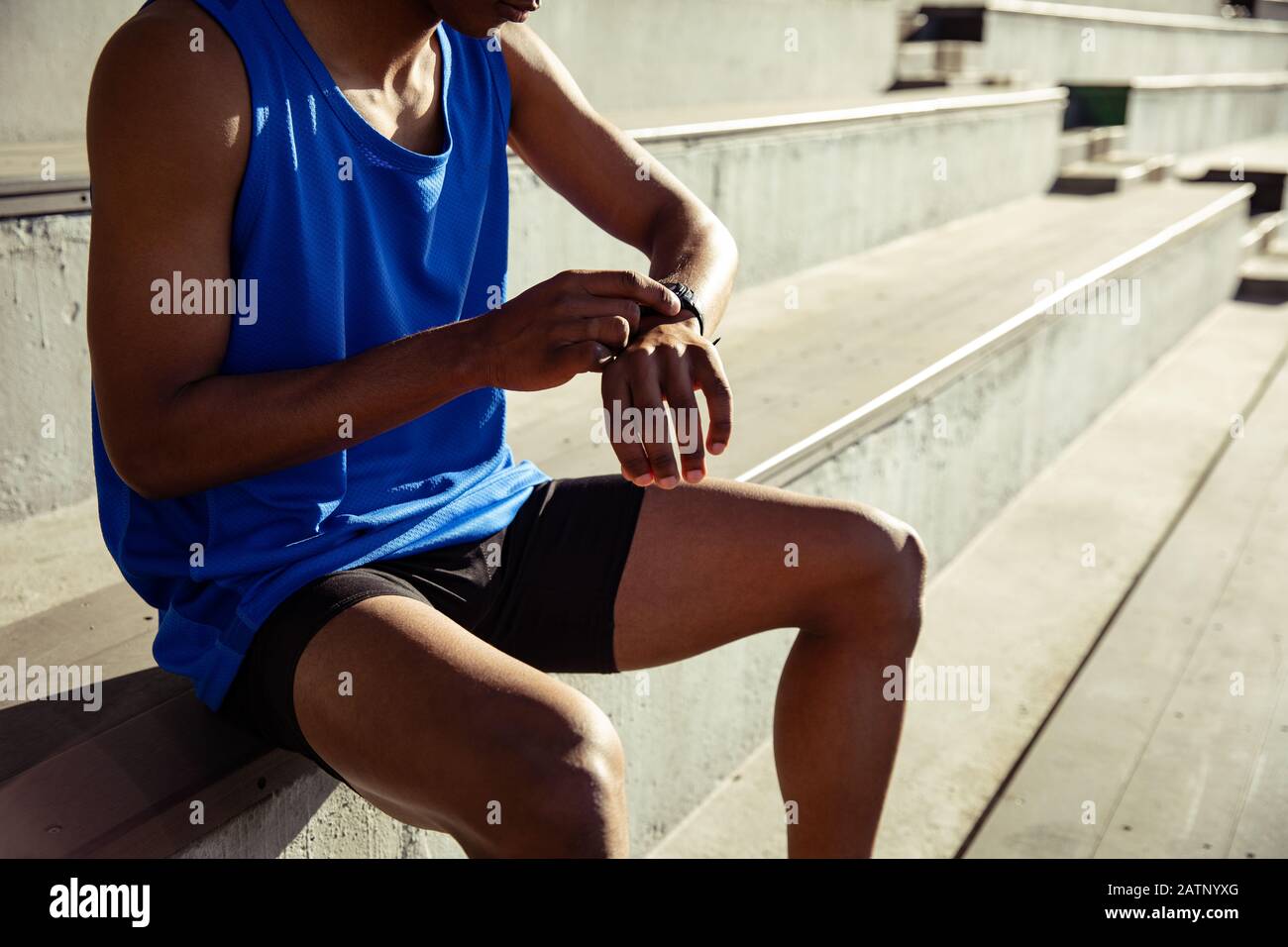 Athlete watch time hi-res stock photography and images - Alamy