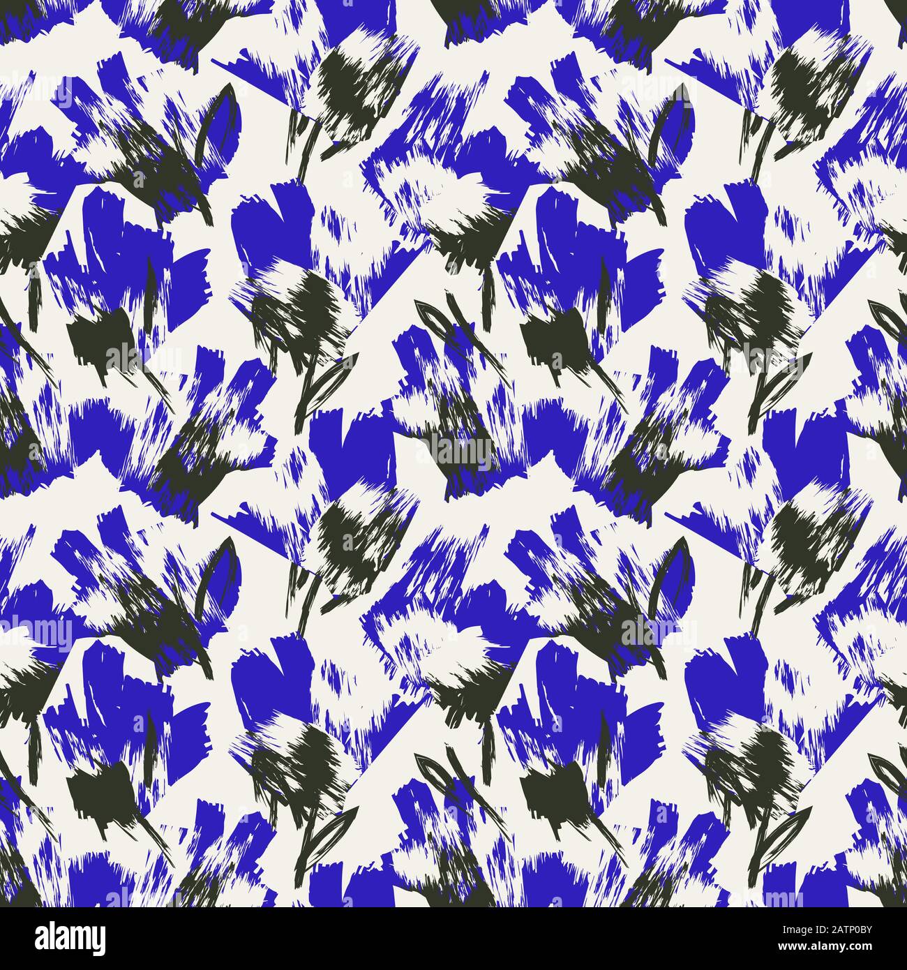Abstract Brush Strokes Seamless Pattern - This is an abstract ...