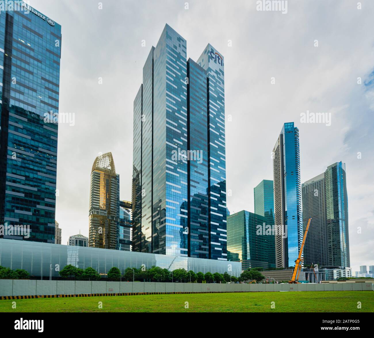Singapore straits aerial hi-res stock photography and images - Alamy