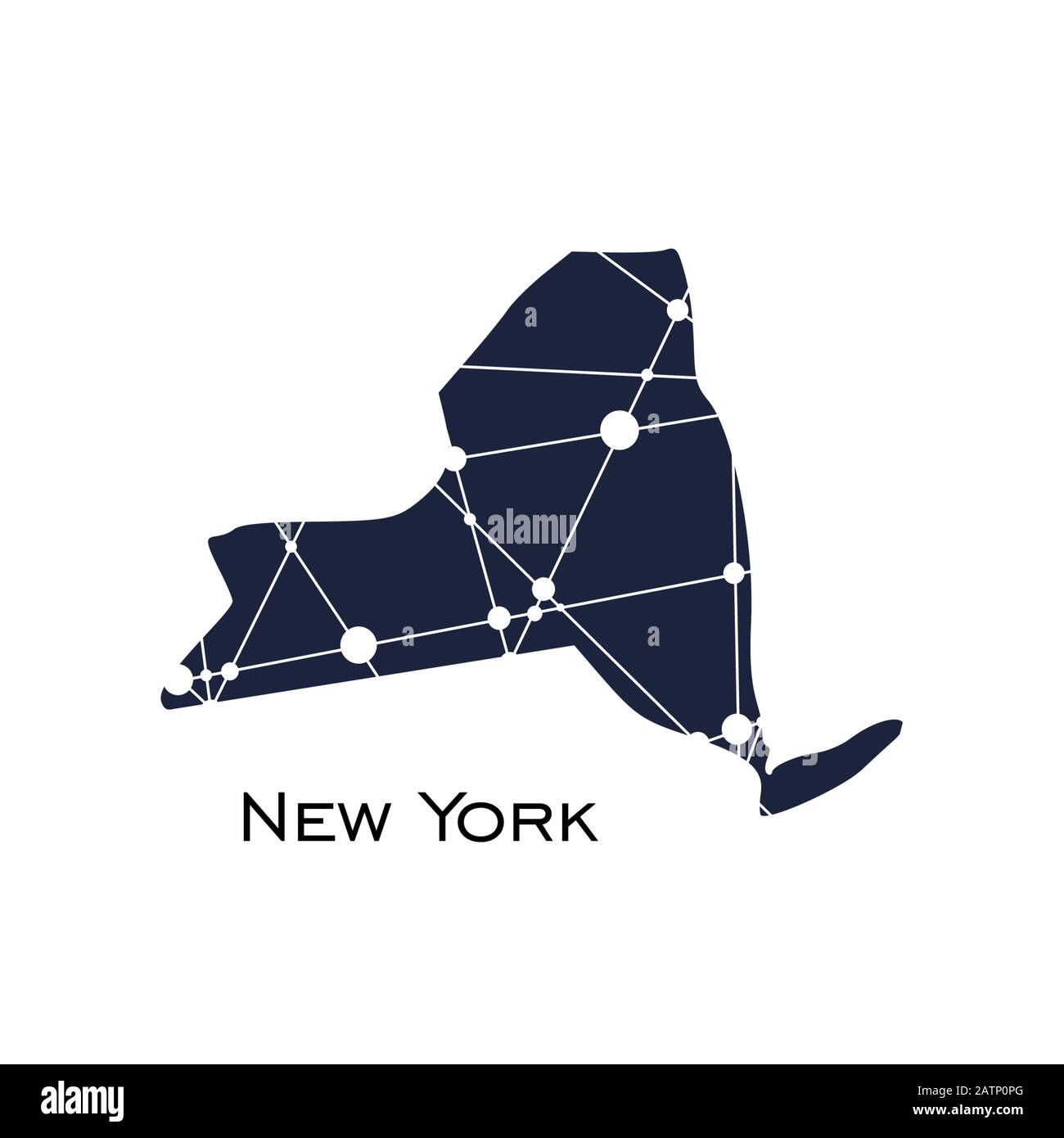 New York state map Stock Vector Image & Art - Alamy