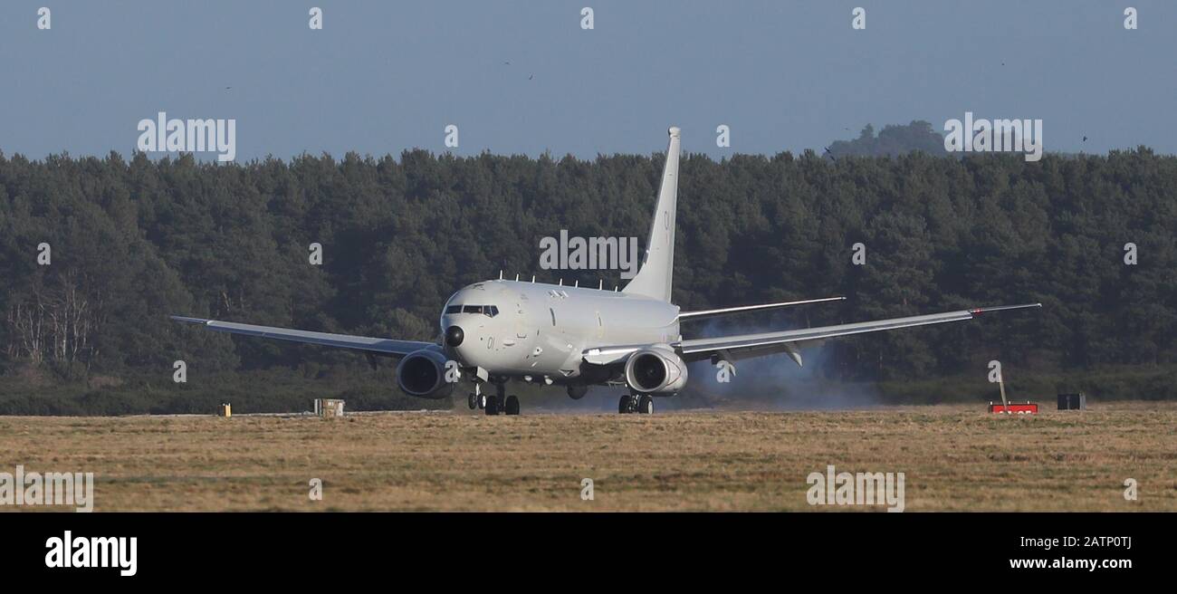 The UK's first submarine-hunting P-8A Poseidon maritime patrol aircraft ...