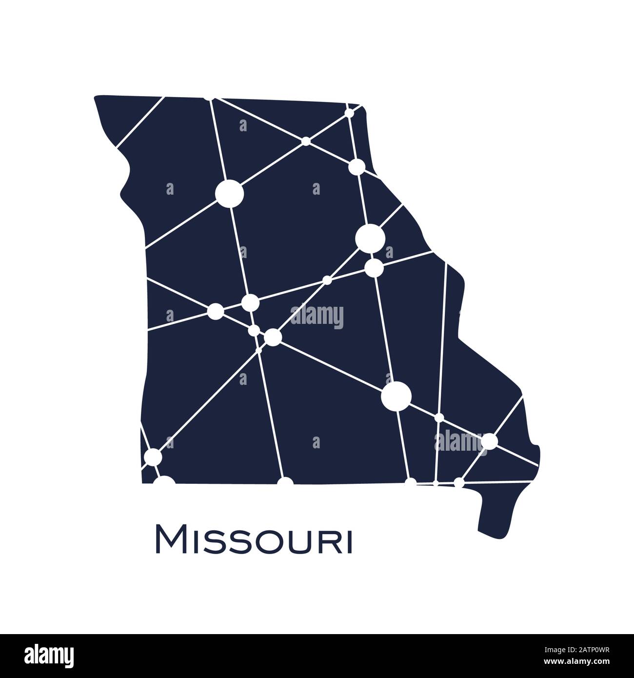 Missouri triangle hi-res stock photography and images - Alamy