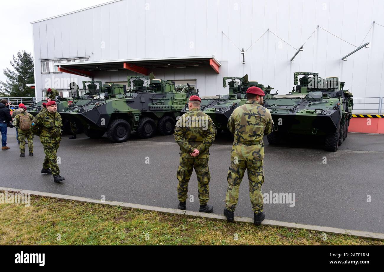 Stepanov, Czech Republic. 04th Feb, 2020. Four new wheeled armoured ...