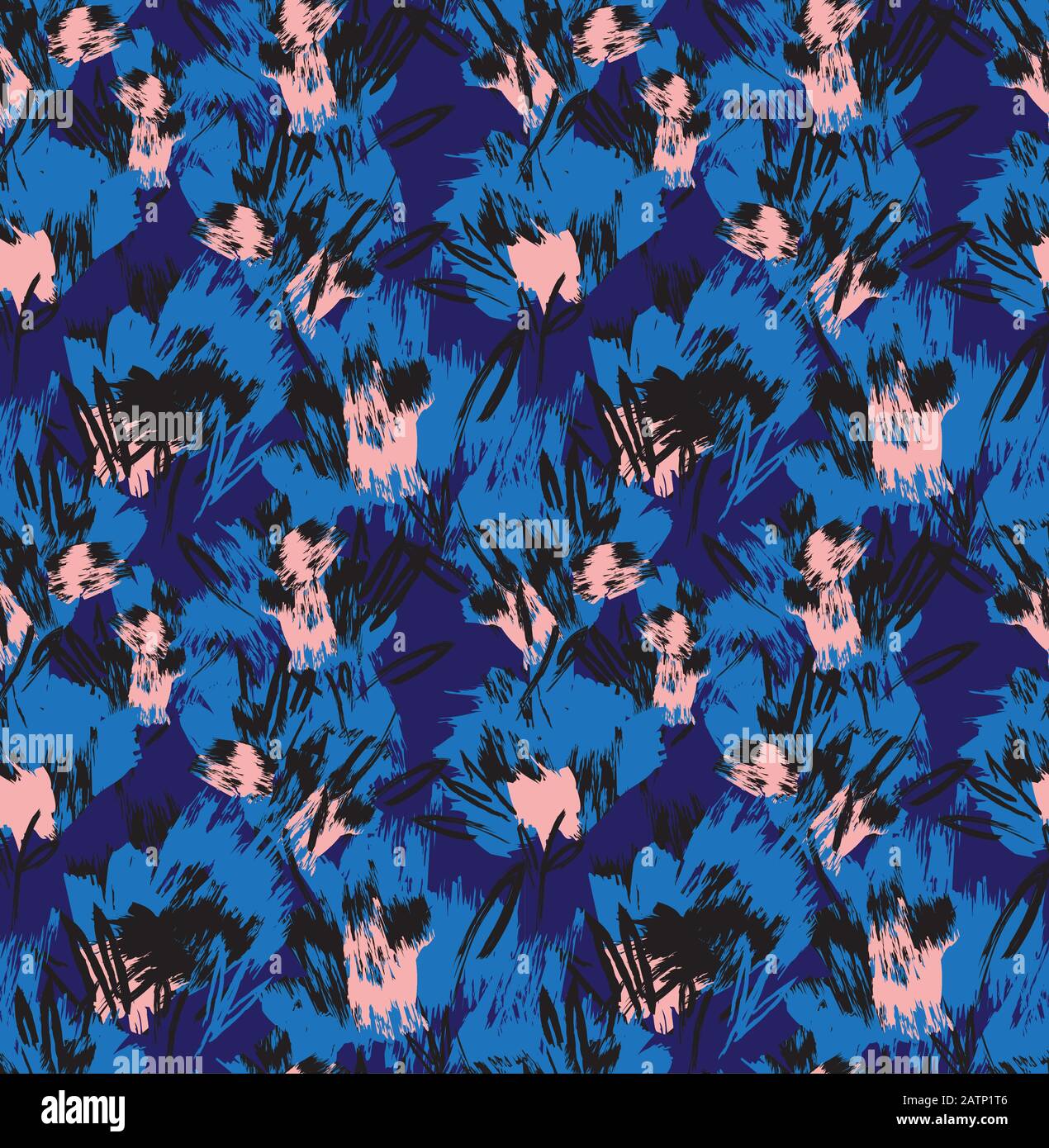 Abstract Brush Strokes Seamless Pattern - This is an abstract ...