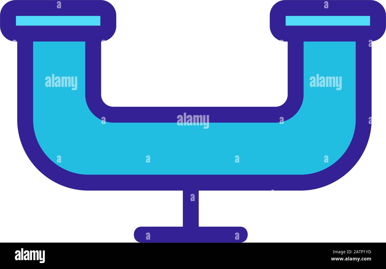 water pipe icon vector. Isolated contour symbol illustration Stock ...