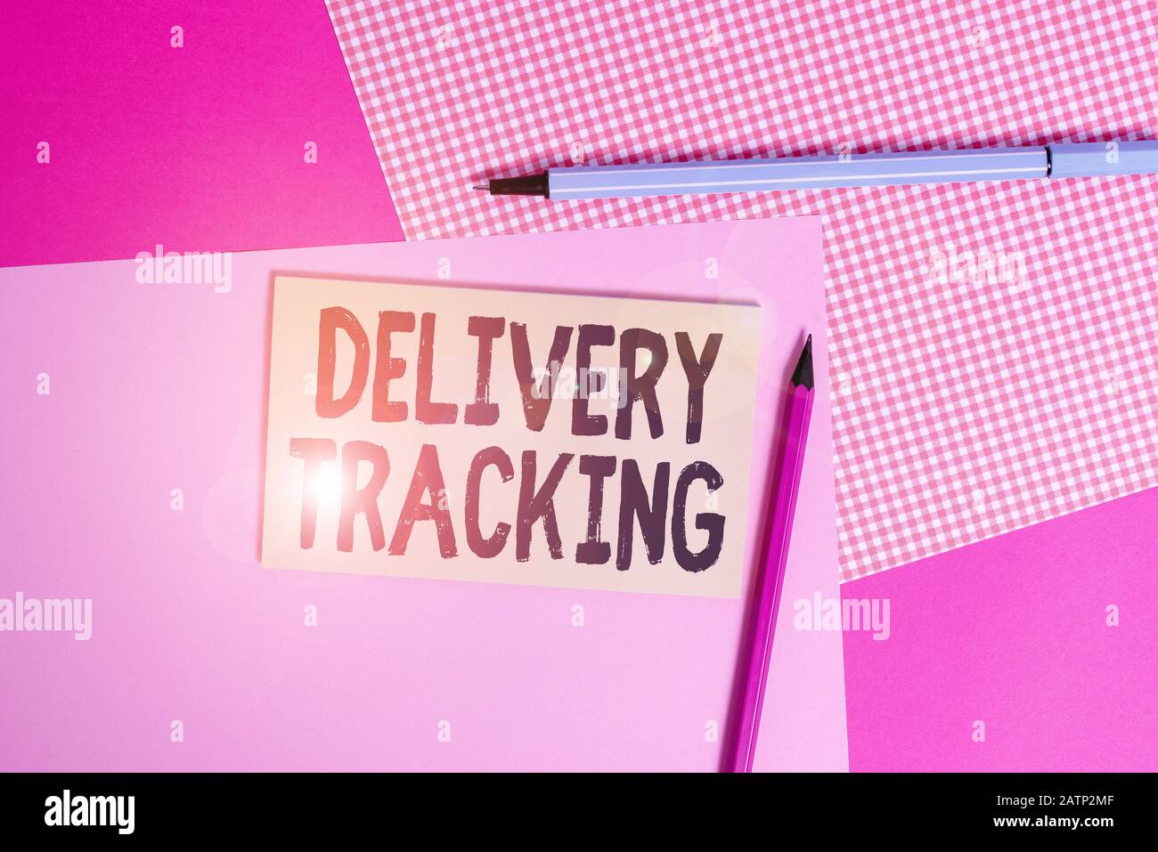 Conceptual hand writing showing Delivery Tracking. Concept meaning the ...