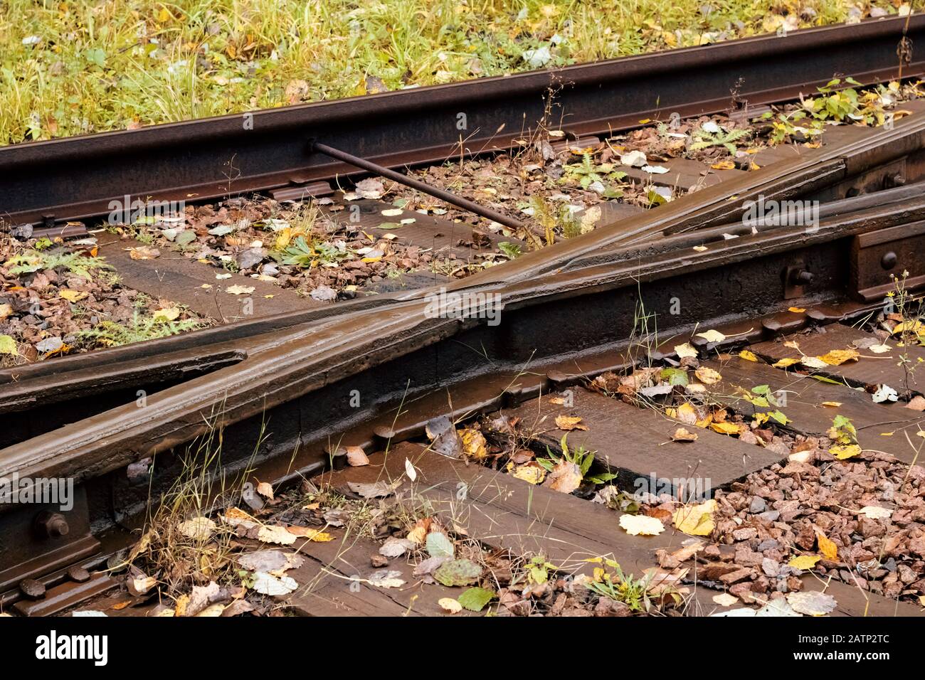 Fork in railway track hi-res stock photography and images - Alamy