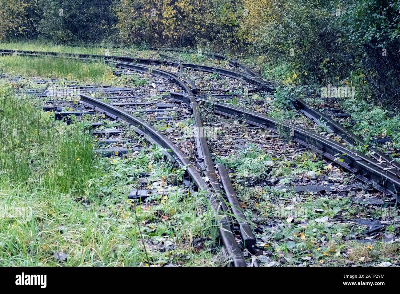 Fork in railway track hi-res stock photography and images - Alamy