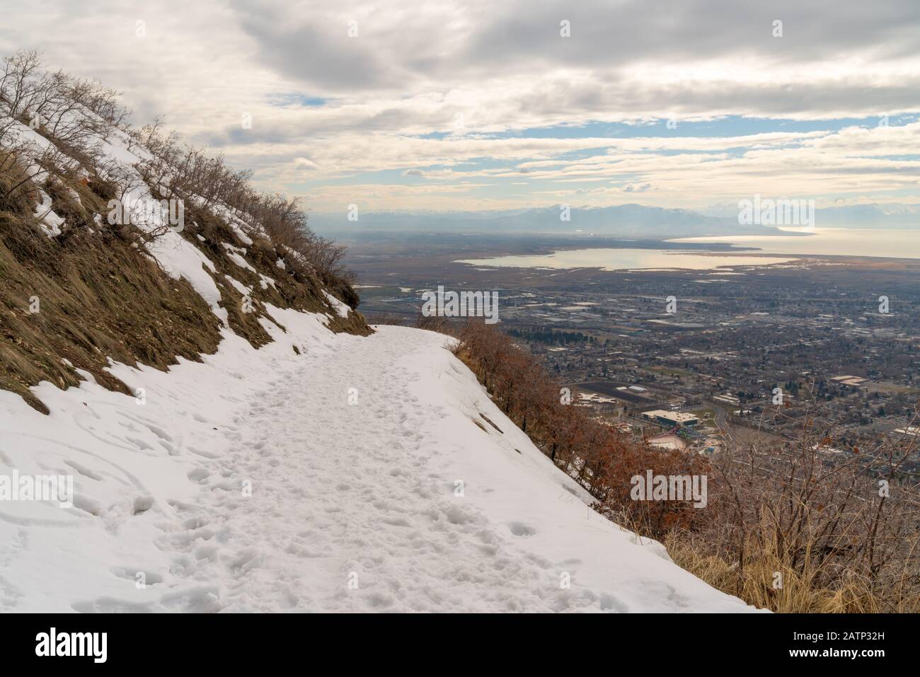 'Y' mountain in Provo, Utah. Home of Brigham Young University Stock ...