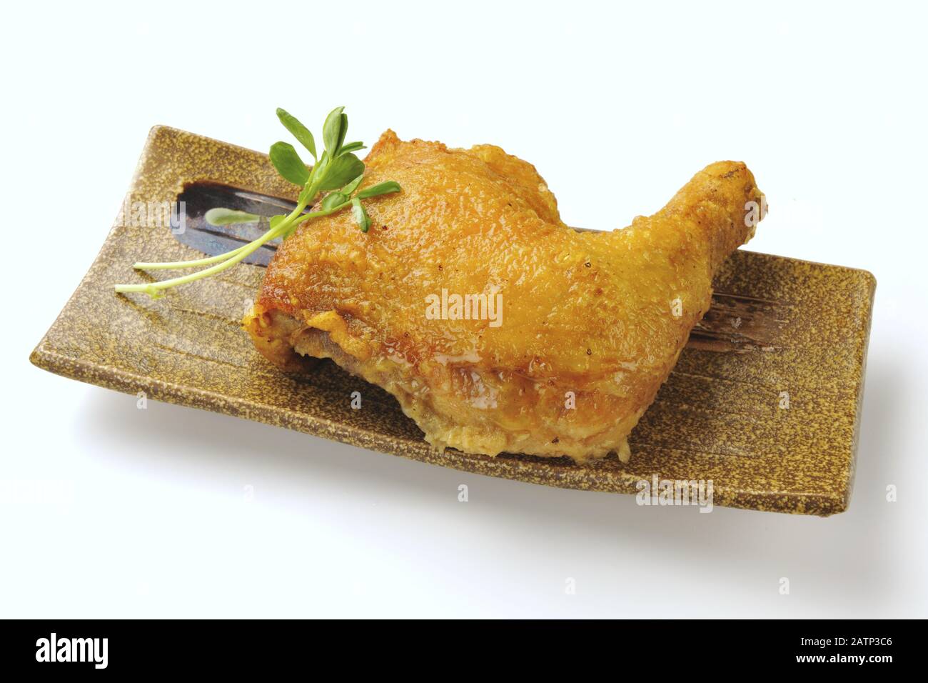 The portrait of food Fried chicken legs Stock Photo - Alamy
