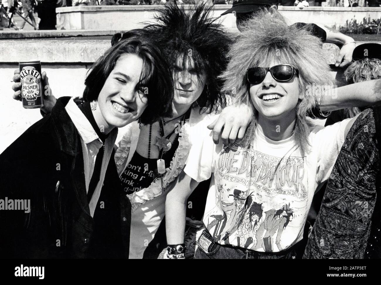 Teenagers Nottingham UK 1989 Stock Photo - Alamy