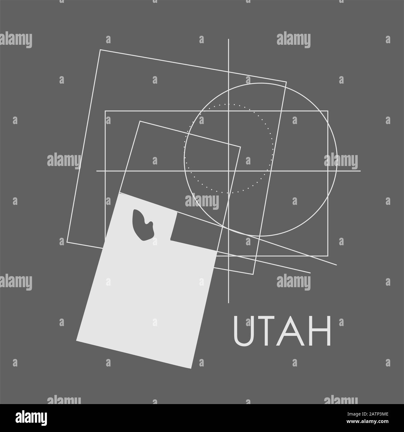 Utah map Black and White Stock Photos & Images - Alamy