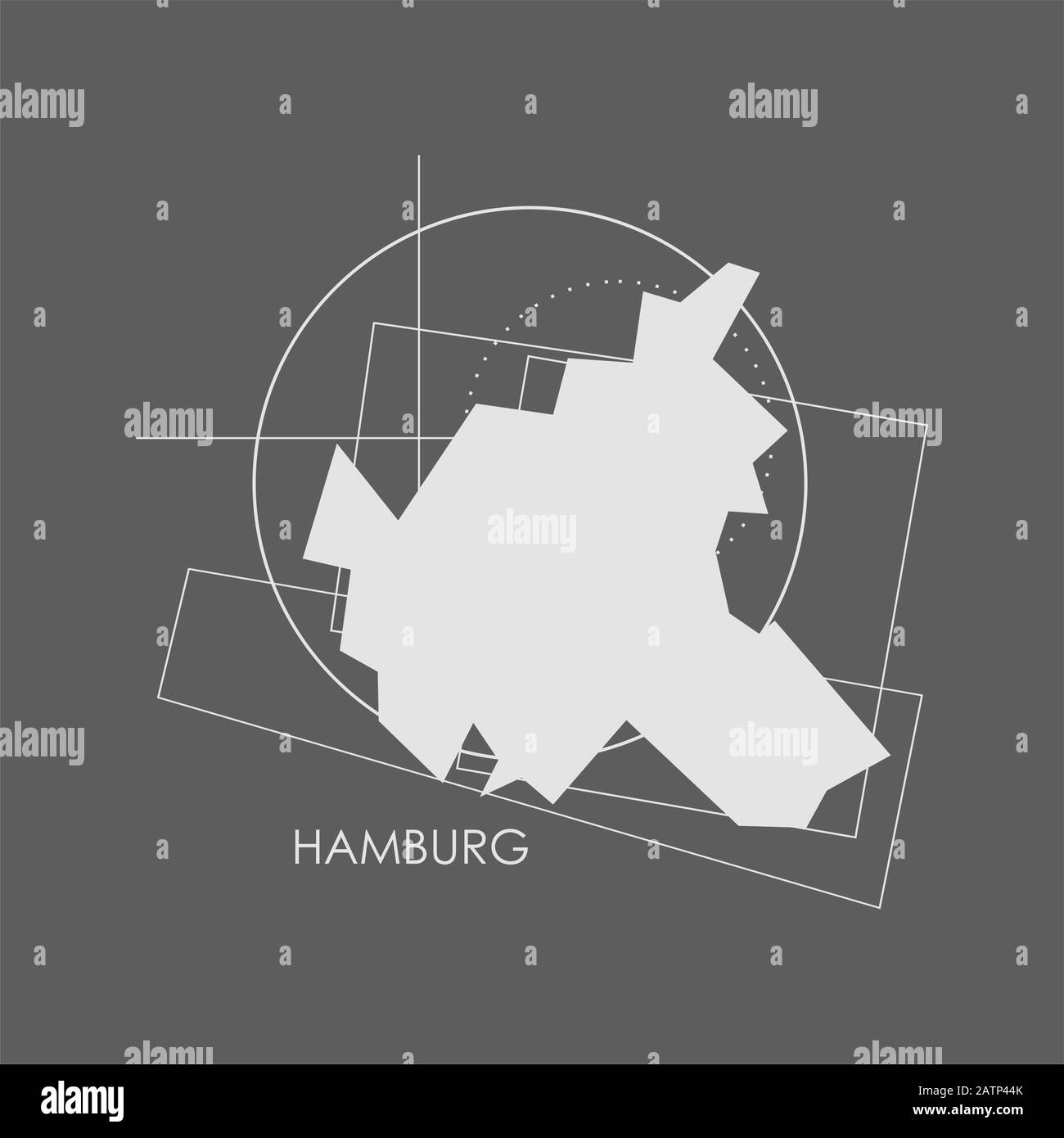 Hamburg city map Stock Vector Image & Art - Alamy