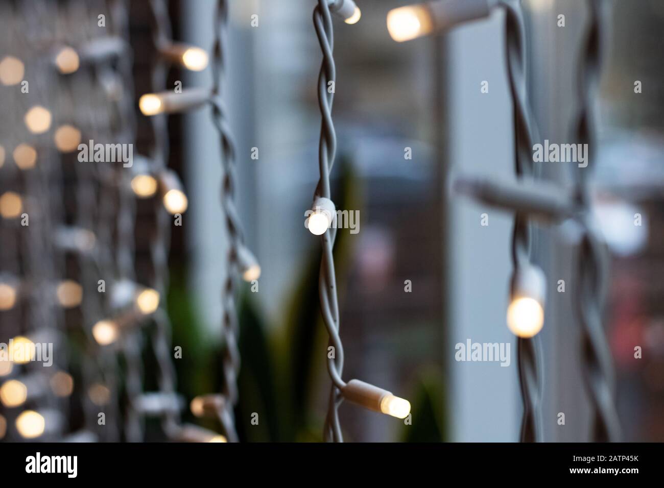 Garland on window hi-res stock photography and images - Alamy