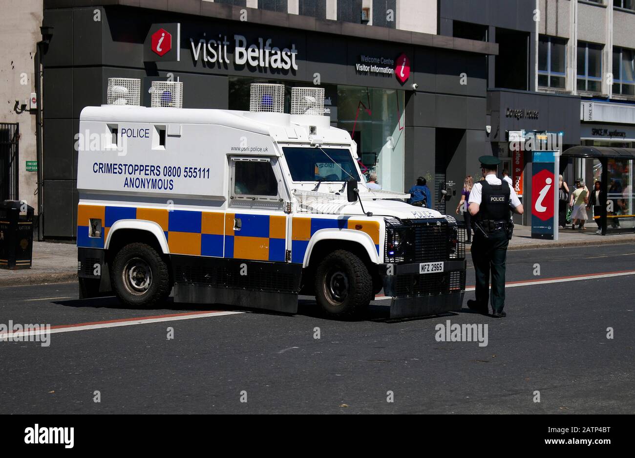 Police car northern ireland hi-res stock photography and images - Alamy