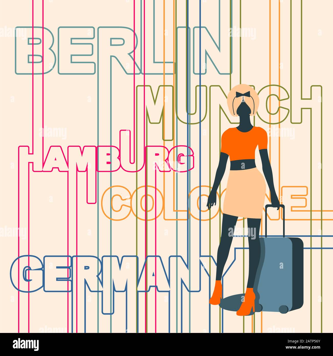 Germany main cities Stock Vector Image & Art - Alamy