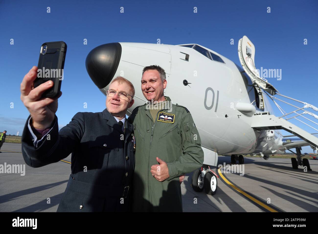 Squadron Leader Stuart 'Roxy' Roxburgh (left), who flew the RAF's last ...