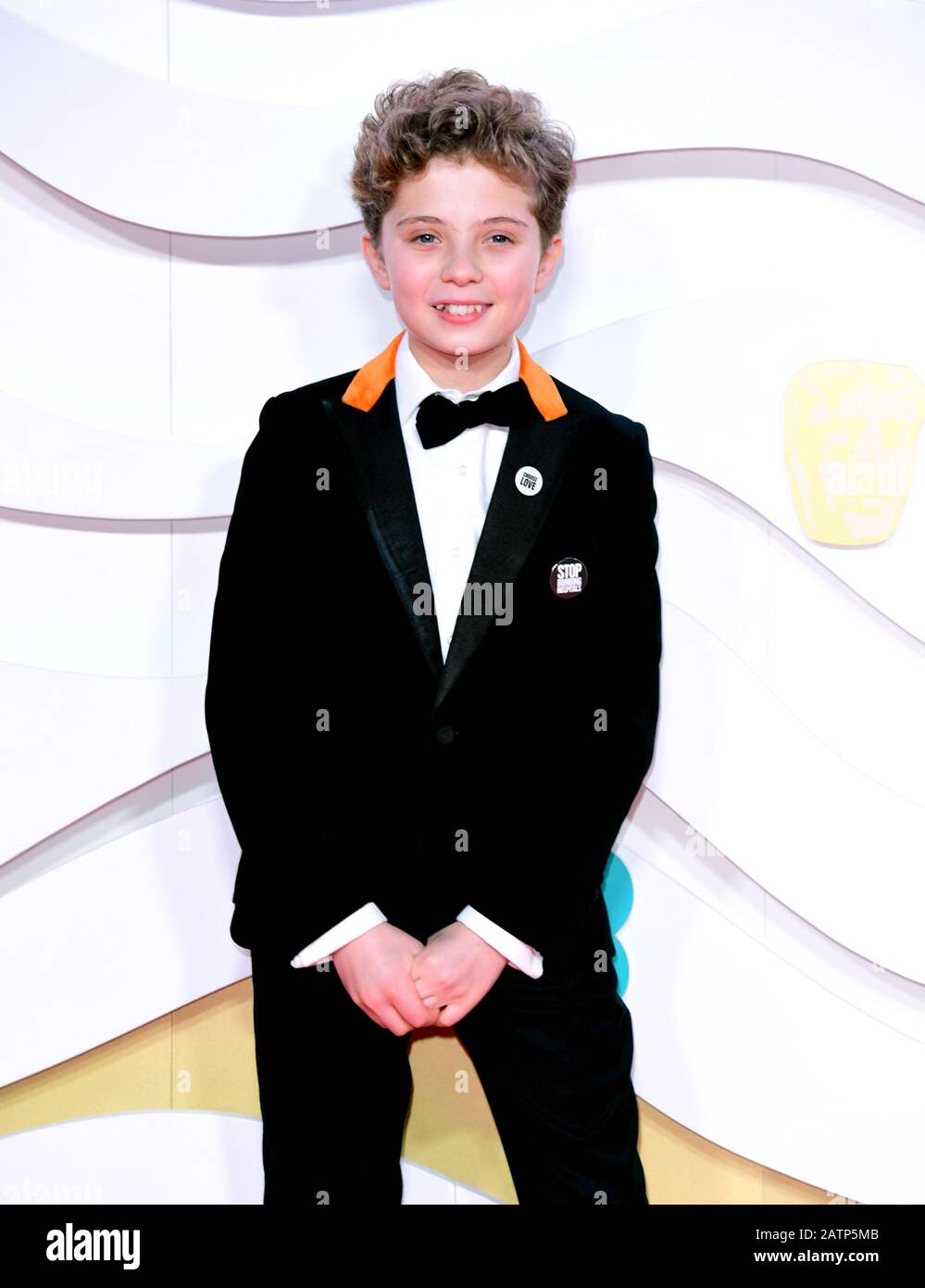 Roman Griffin Davis attending the 73rd British Academy Film Awards held ...