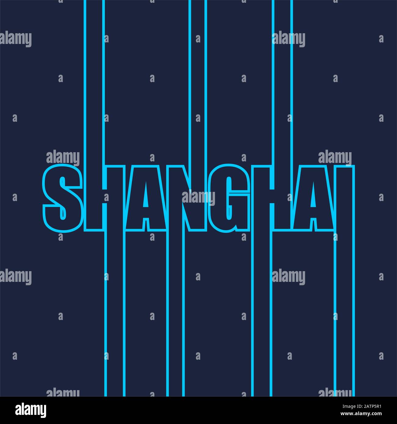 Shanghai city name Stock Vector Image & Art - Alamy